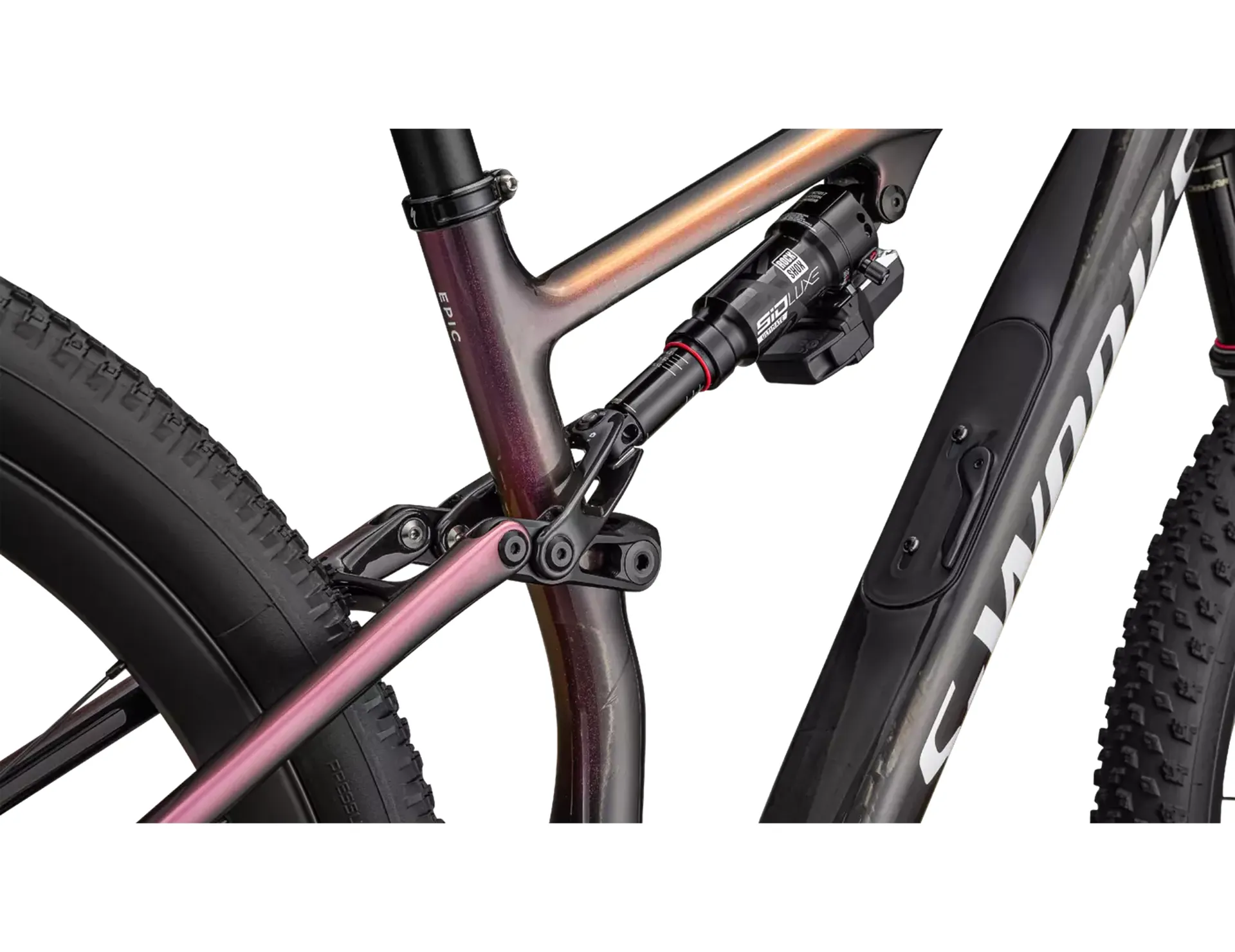 Specialized S-Works Epic 8 Full Suspension Mountain Bike 2024 in Carbon/Vivid Pink/Viavi Magenta ...