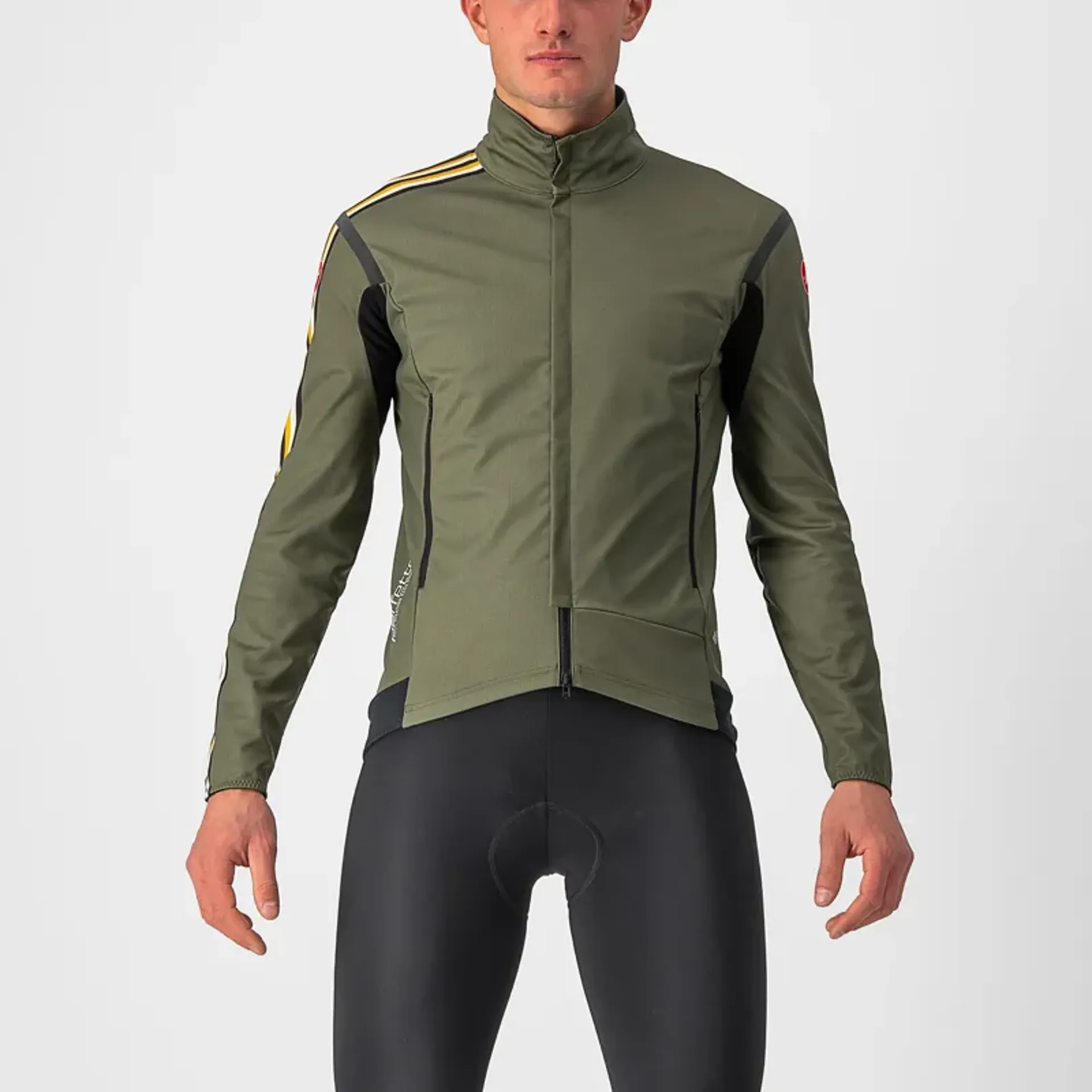 Castelli Unlimited Perfetto RoS 2 Jacket in Military Green/Golden