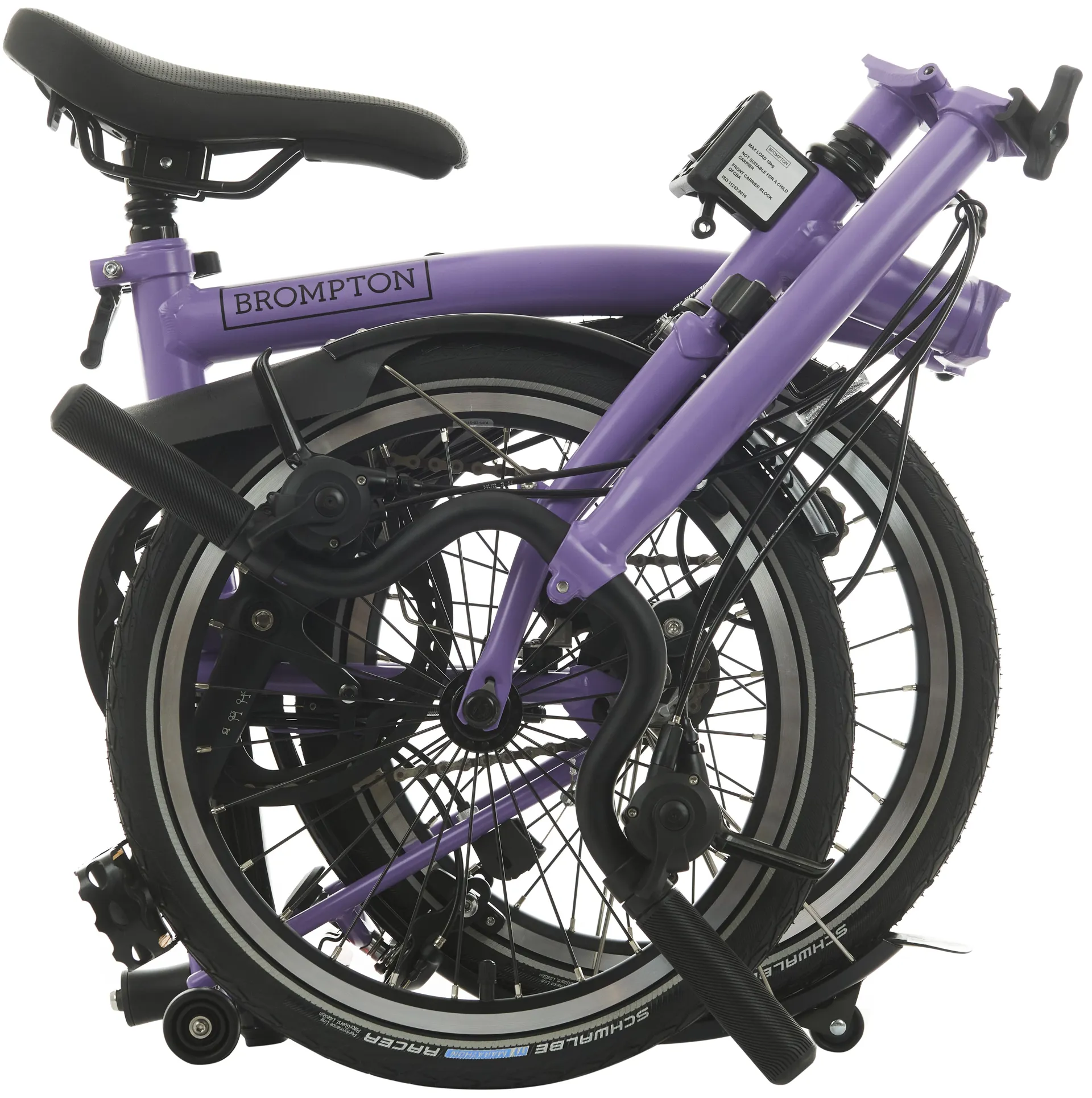 Brompton C Line Explore Folding Bike 2024 in Pop Lilac
