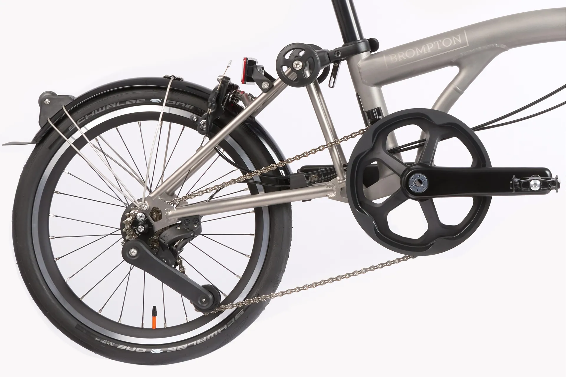 Brompton T Line Explore 12 Speed Folding Bike 2025 in Blasted Titanium ...
