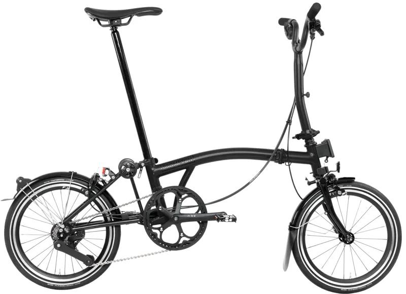 Brompton P Line Urban Folding Bike 2024 in Midnight Black