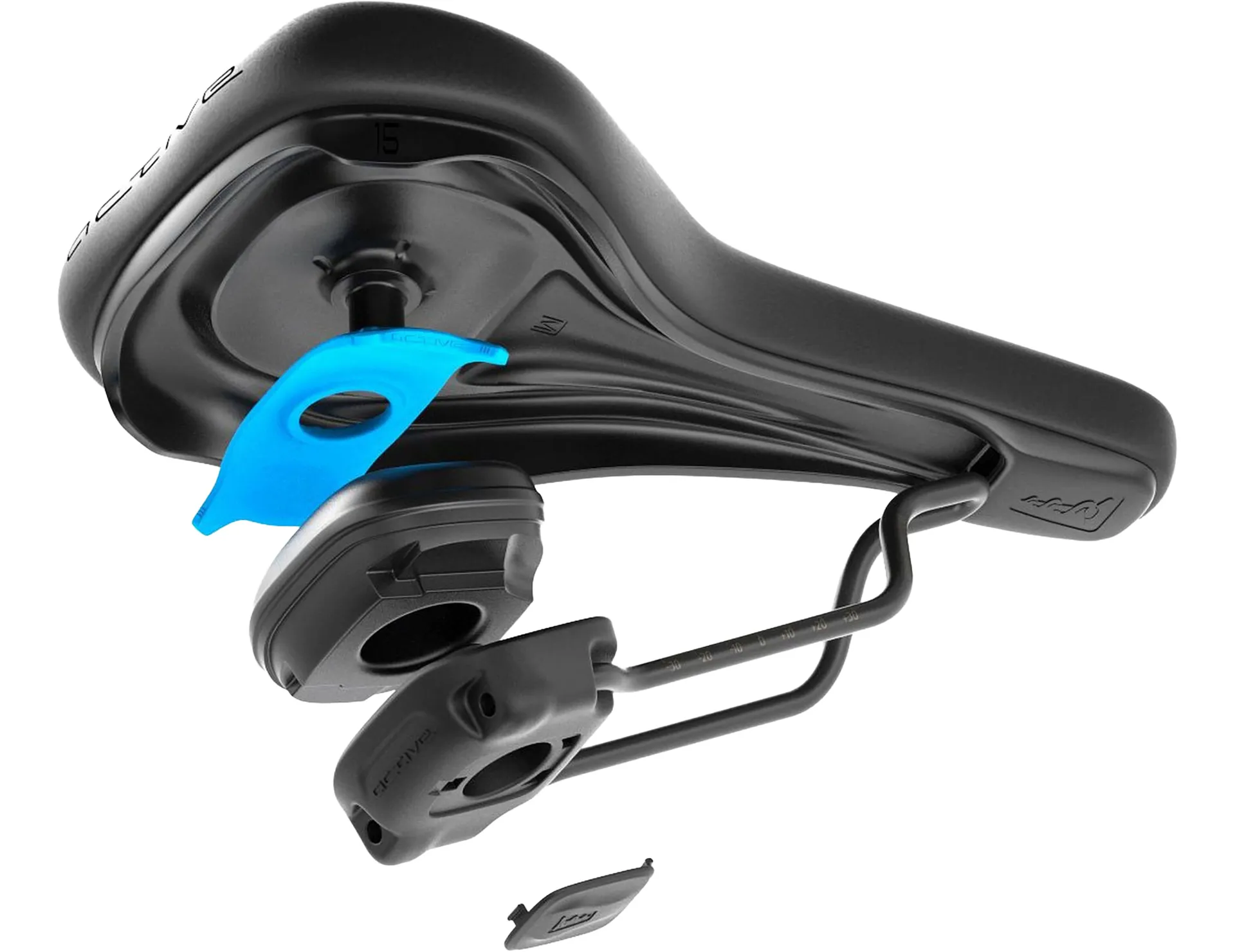 SQlab 602 M-D Active 2.1 Trekking Saddle in Black
