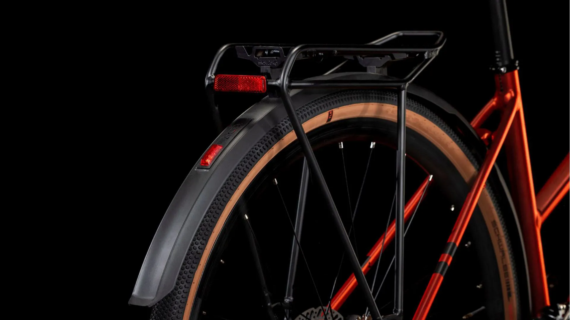 Cube Nulane Pro Fully Equipped Women's Hybrid Bike 2025 in Fireorange/Black