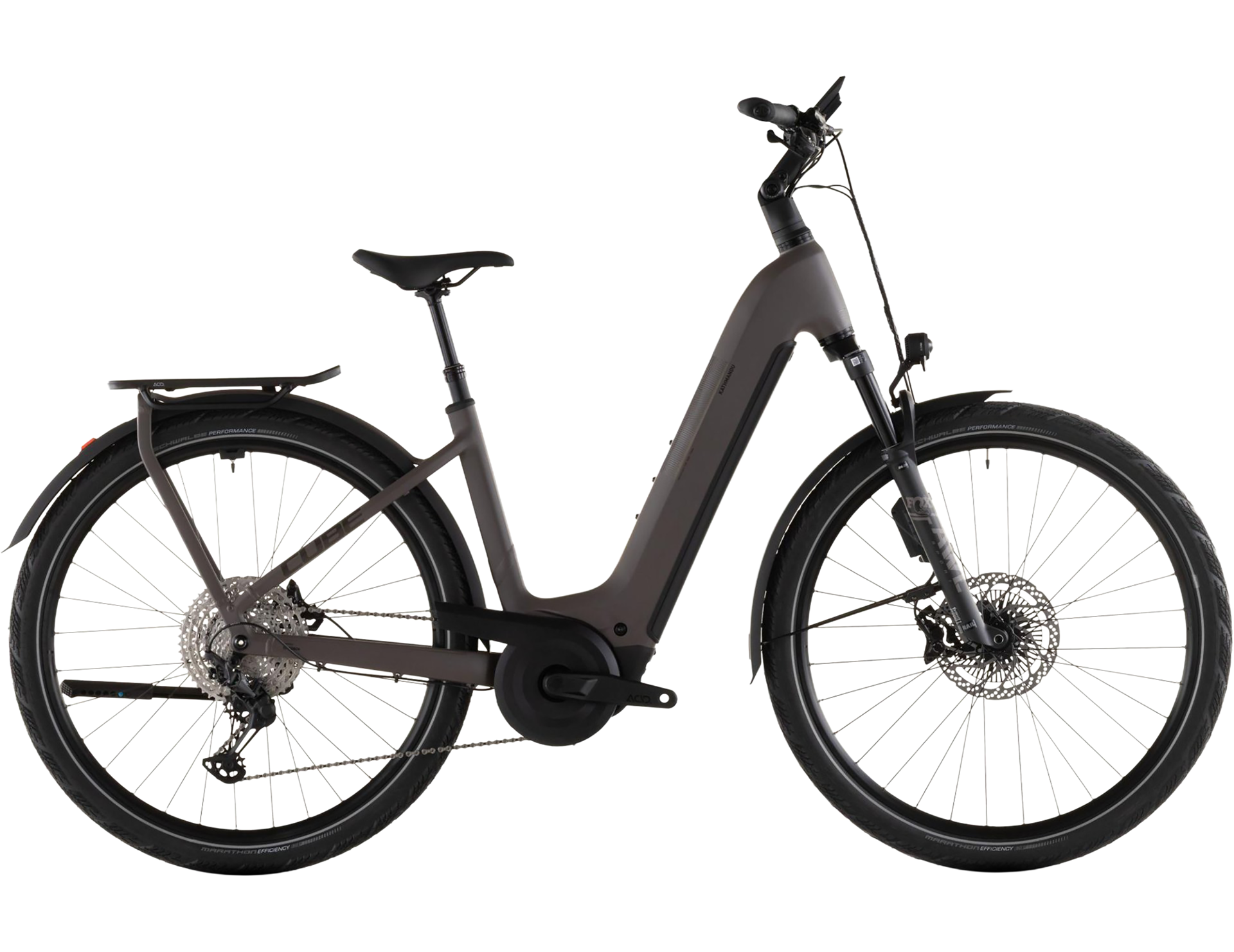 Cube Kathmandu Hybrid Exc 800 EE Electric Hybrid Bike 2026 in Cedar/Chrome