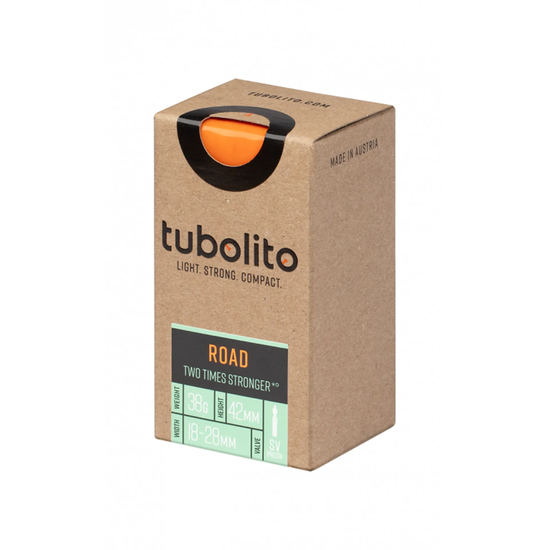 Tubolito Tubo Road Presta Inner Tube in Orange 700 x 18-28mm