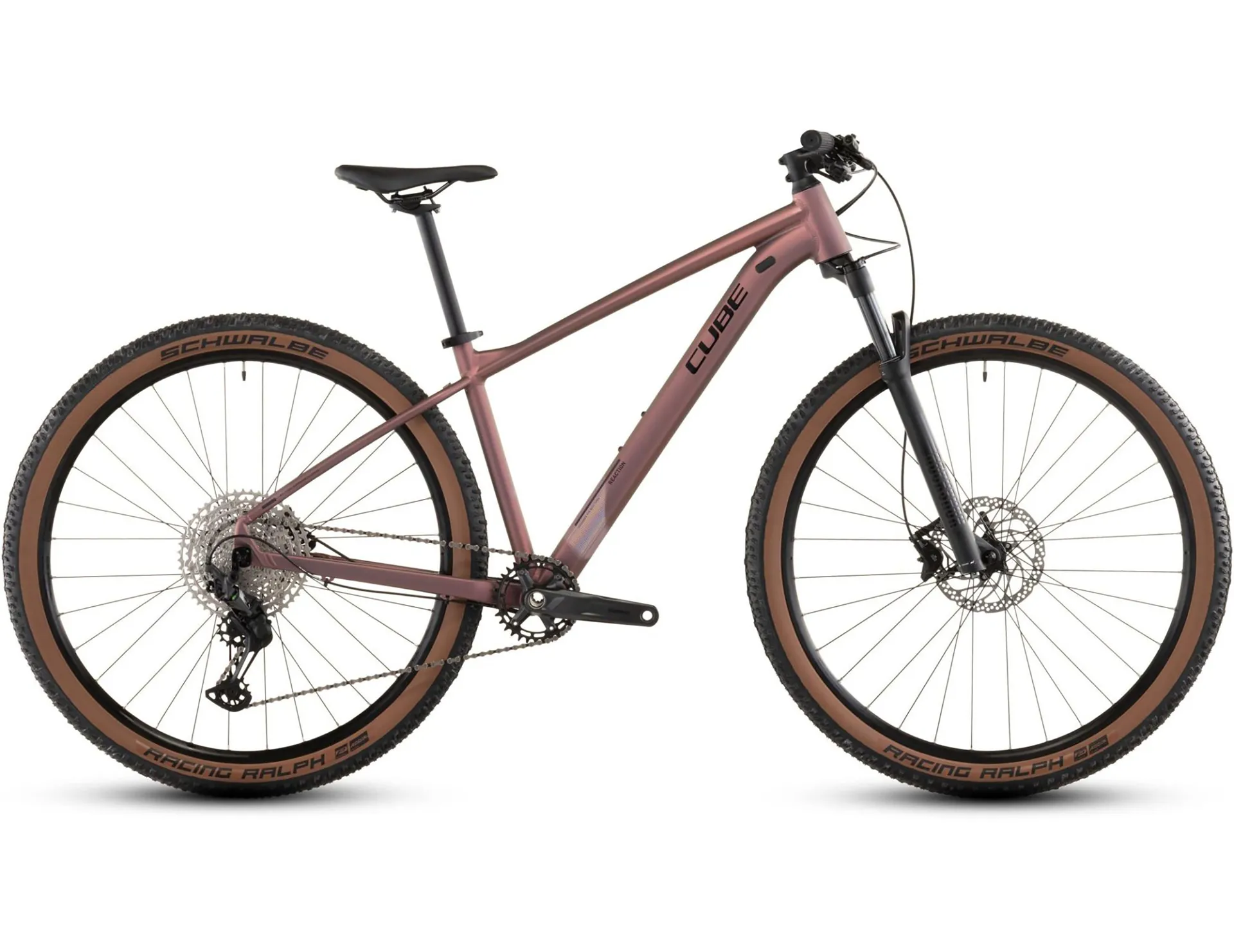 Cube Reaction Pro Hardtail Mountain Bike 2026 in Shiftblush/Black