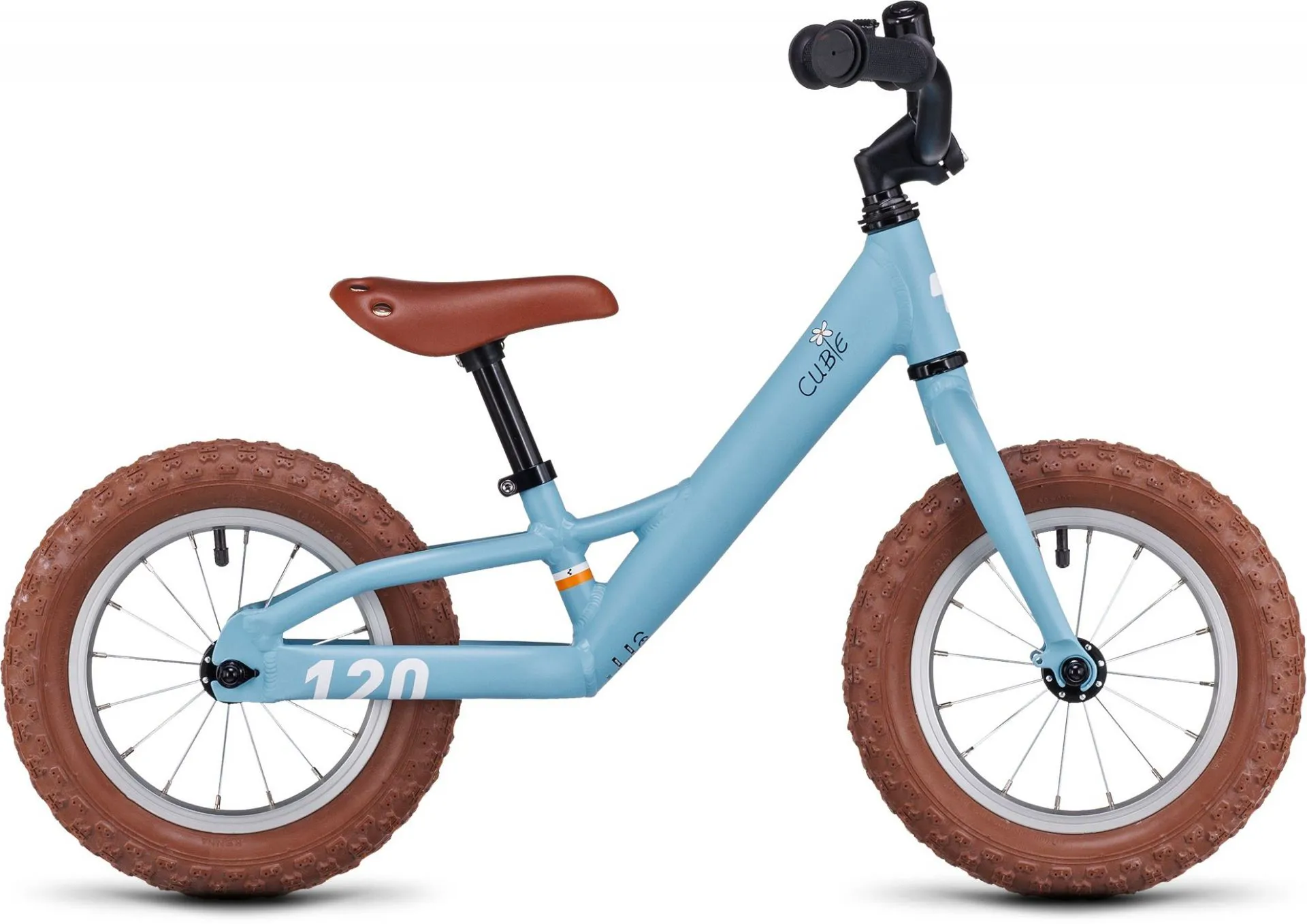 Cube Cubie 120 Walk 12 Inch Kids Bike 2025 In Light Blue/White