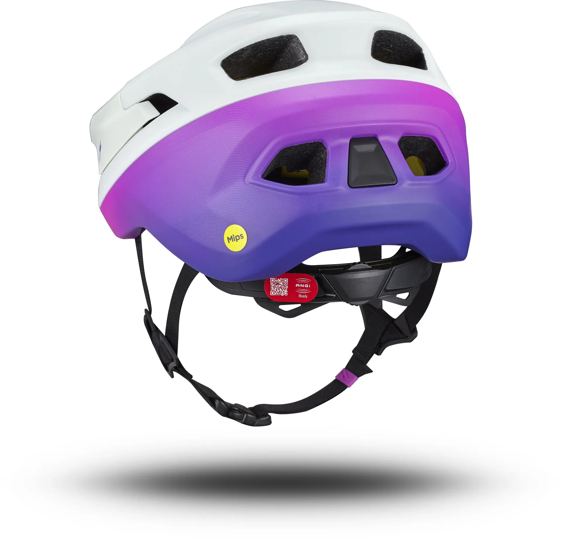Specialized Camber Bike Helmet in White Dune and Purple Orchid