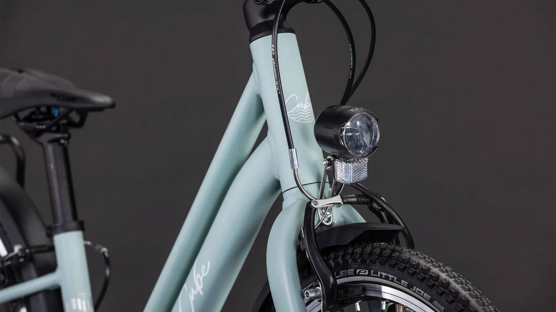 Cube Aruba 200 20In Wheel Hybrid Kids Bike 2026 in Aloegreen/White