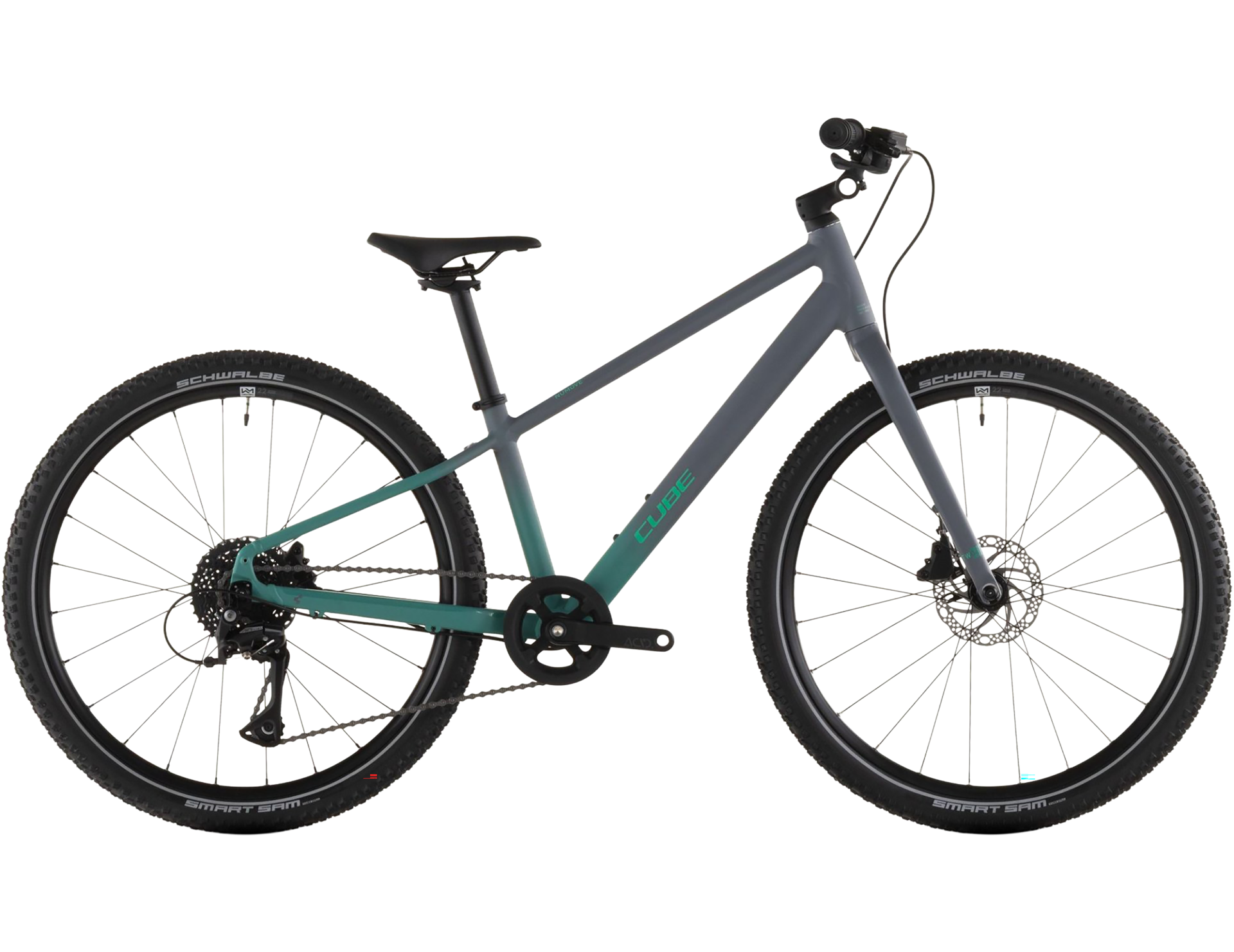 Cube Numove 240 Disc 24 Inch Kids Bike 2026 in Lavagrey/Coolgreen