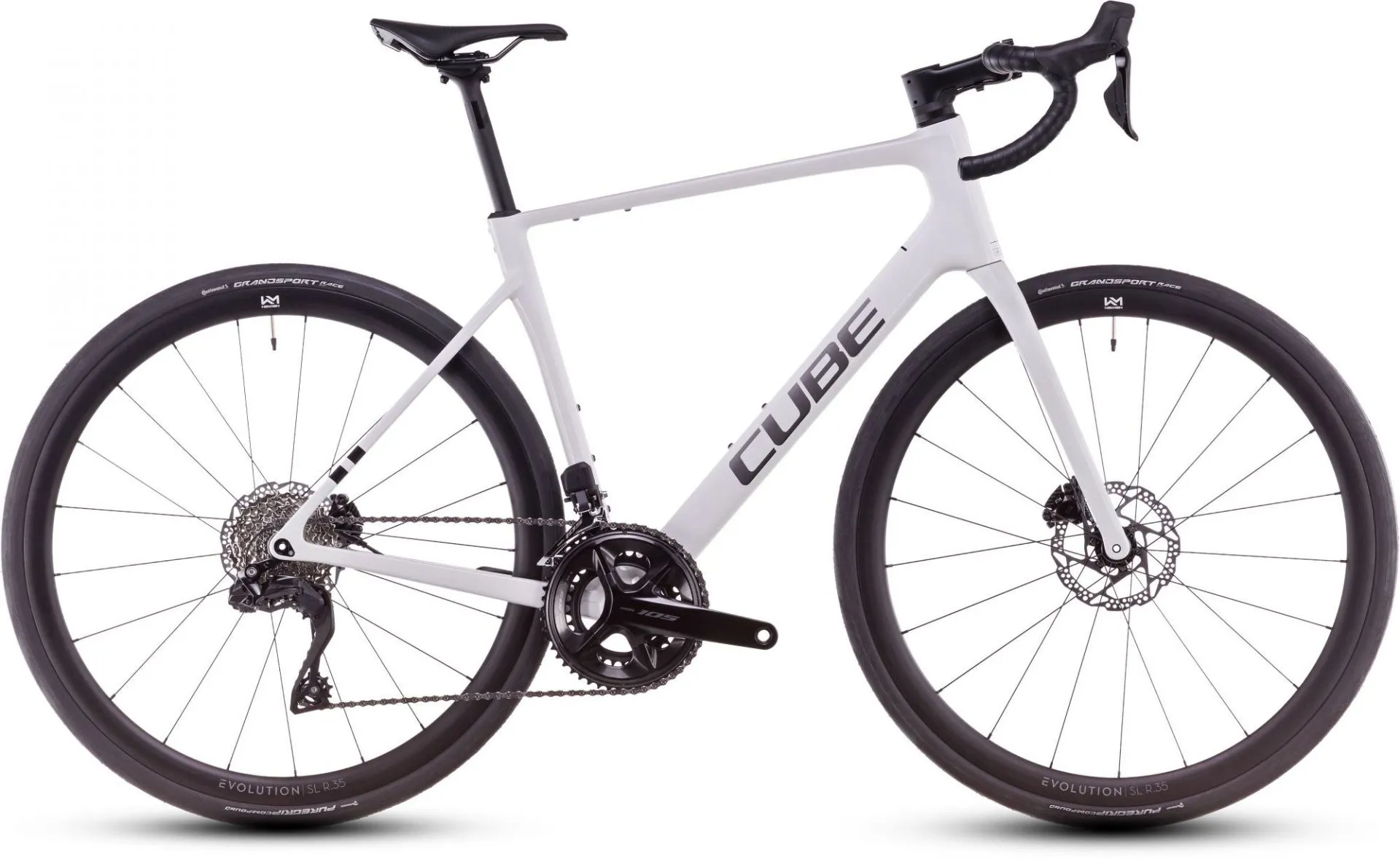 Cube Attain c:62 SLX Road Bike 2025 in Cotton/Black