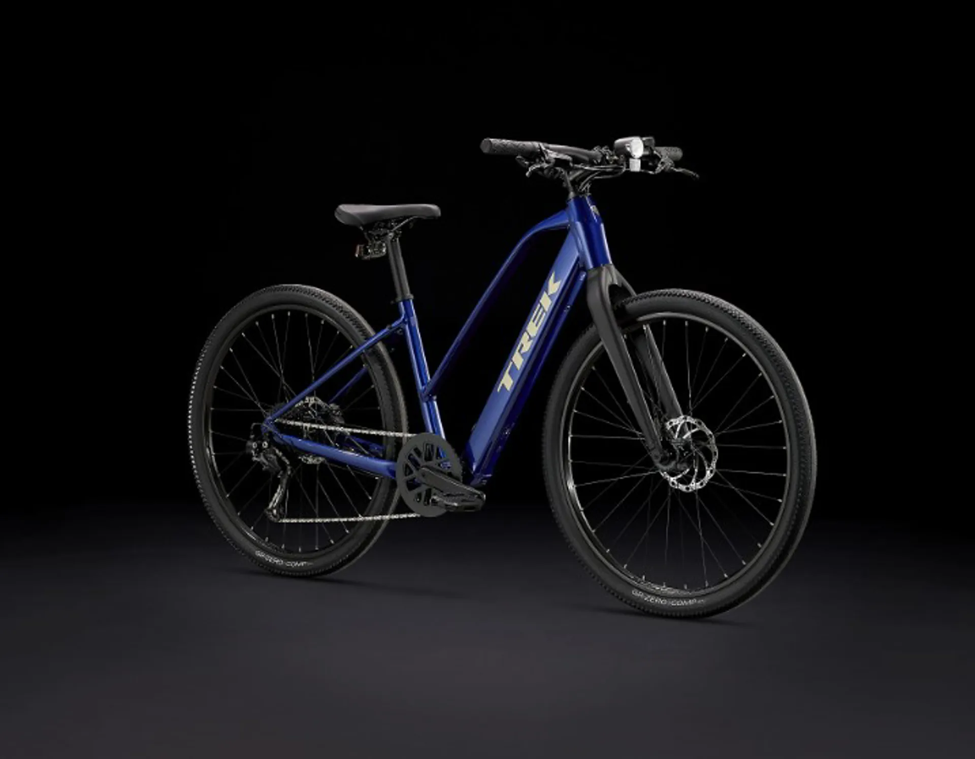 Trek Dual Sport+ 2 Stagger Hybrid Electric Bike 2025 in Hex Blue