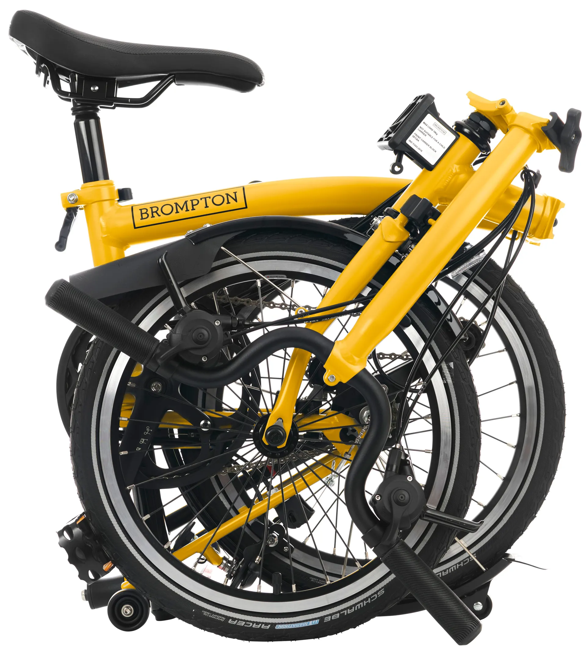 Brompton C Line Explore 6 Speed Folding Bike 2025 in Bumblebee Yellow