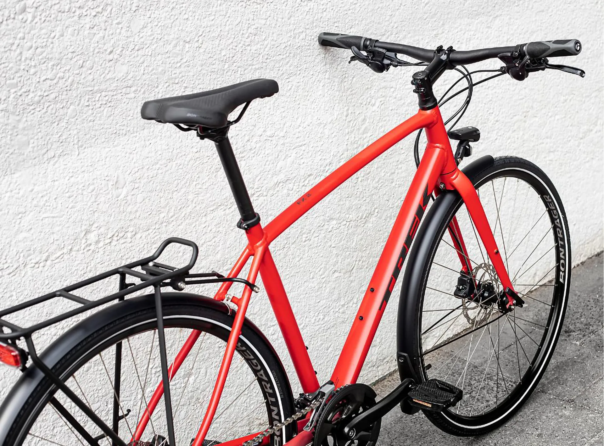 Trek FX 2 Disc Equipped Hybrid Bike 2025 in Viper Red