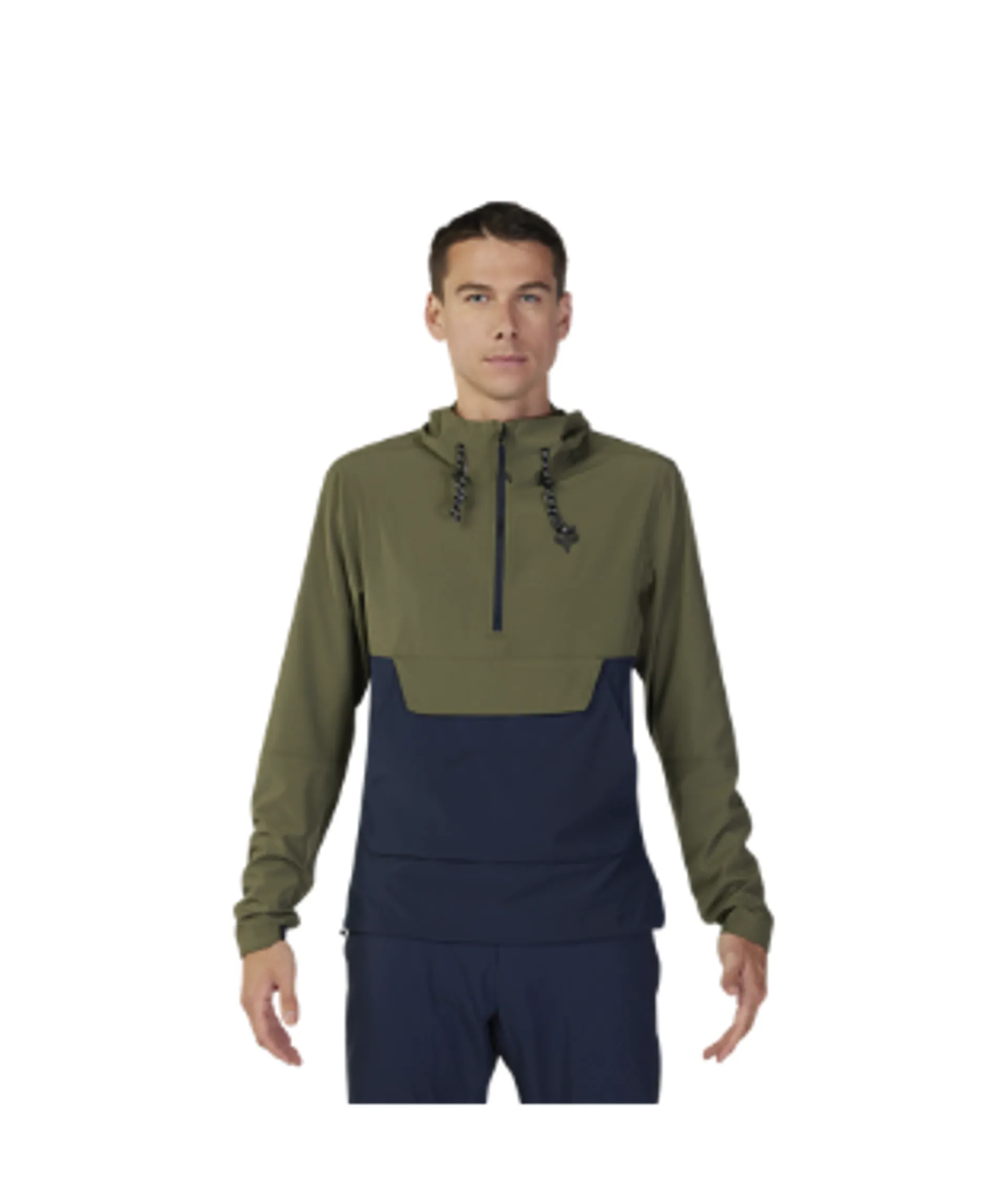 Fox Racing Ranger Wind Pullover in Olive Green