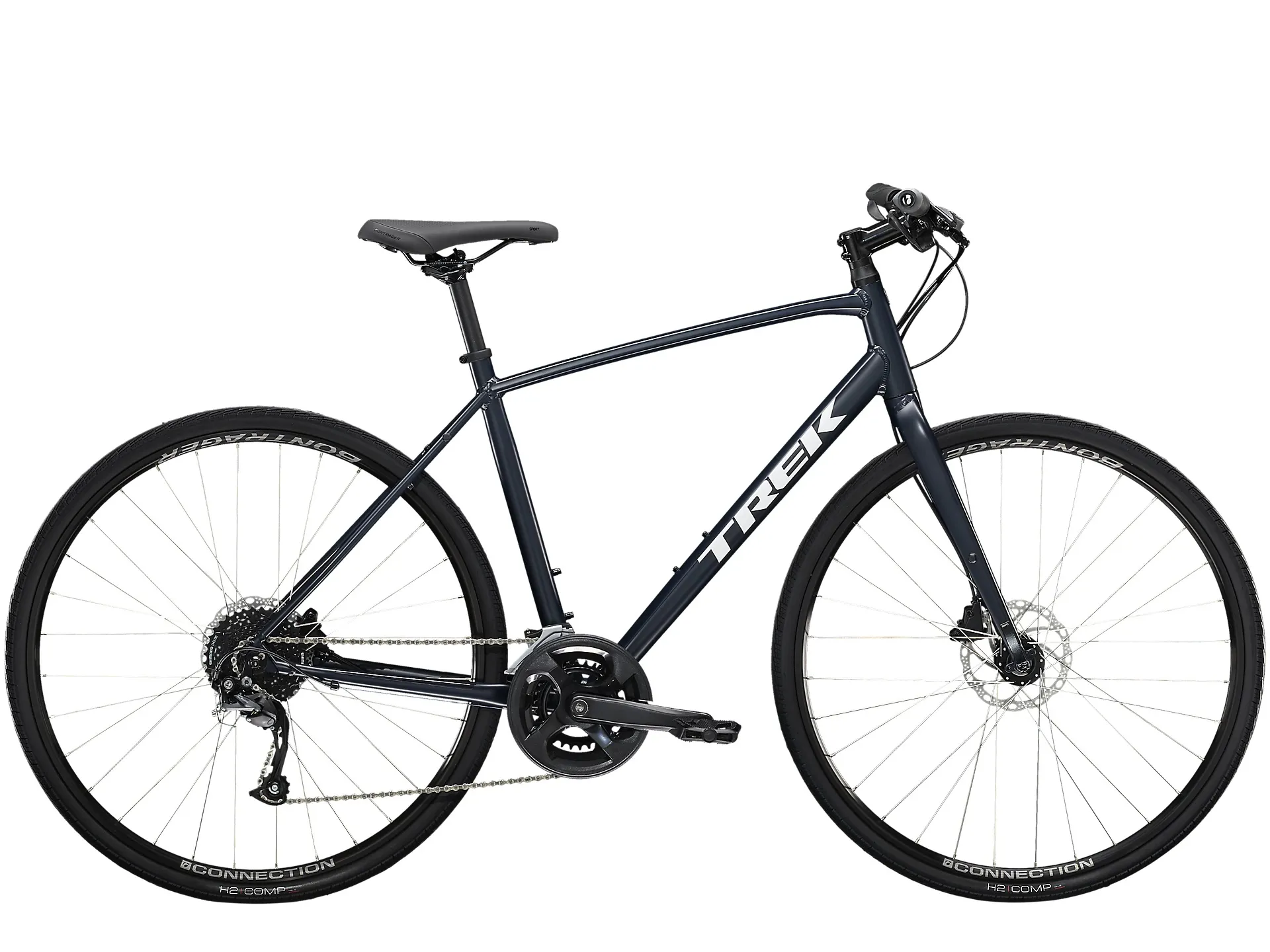 Trek FX 2 Disc Hybrid Bike 2025 in Nautical Navy