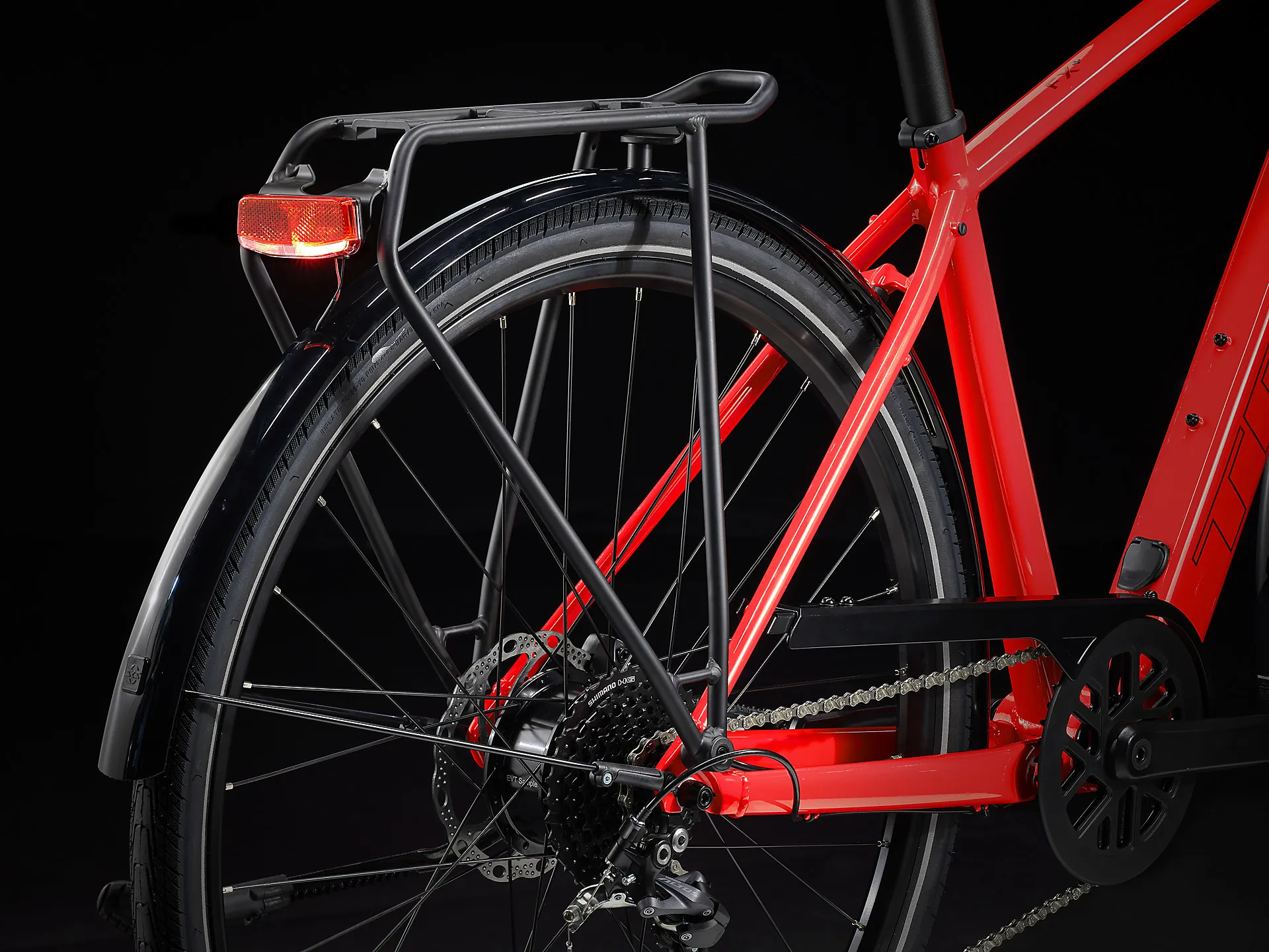 Trek FX+ 2 Electric Hybrid Bike 2025 in Viper Red