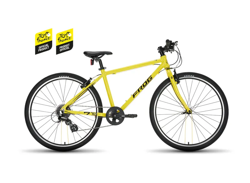 Frog Bikes 73 Hybrid Kids Bike 26 inch Wheel 2023 in Tour De France Yellow