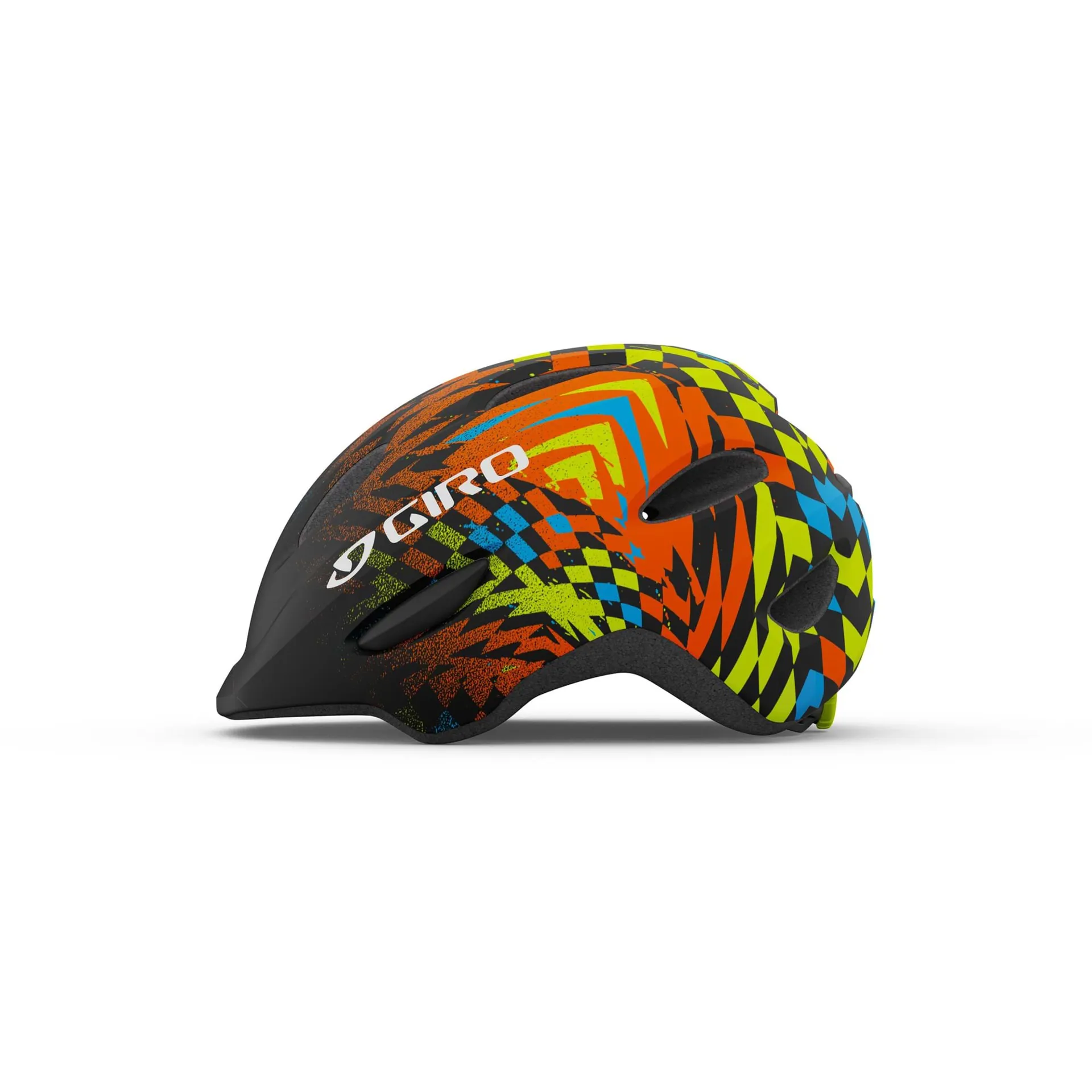 Giro Scamp Kid's Helmet in Matte Black Check Fade