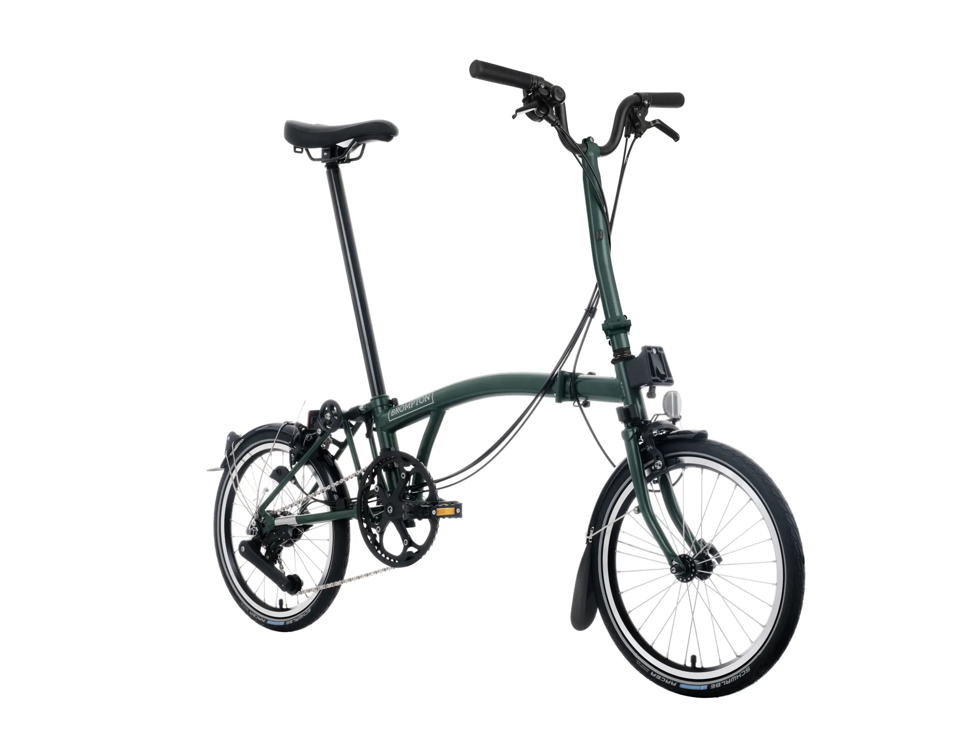 Brompton C Line 12-Speed Folding Bike 2025 in Racing Green