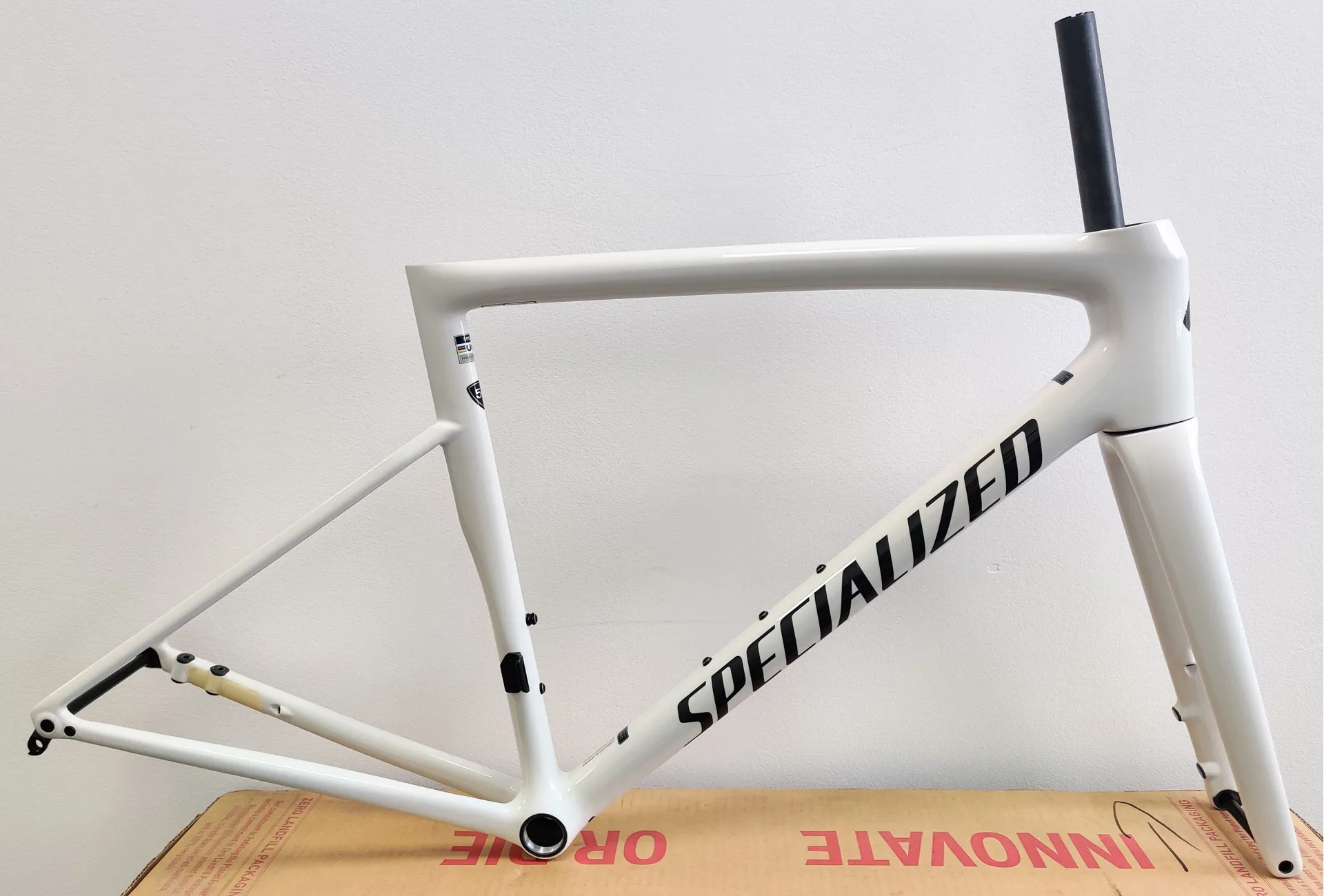 Specialized Tarmac SL8 Pro Frameset 56cm 2024 in Gloss Dune White