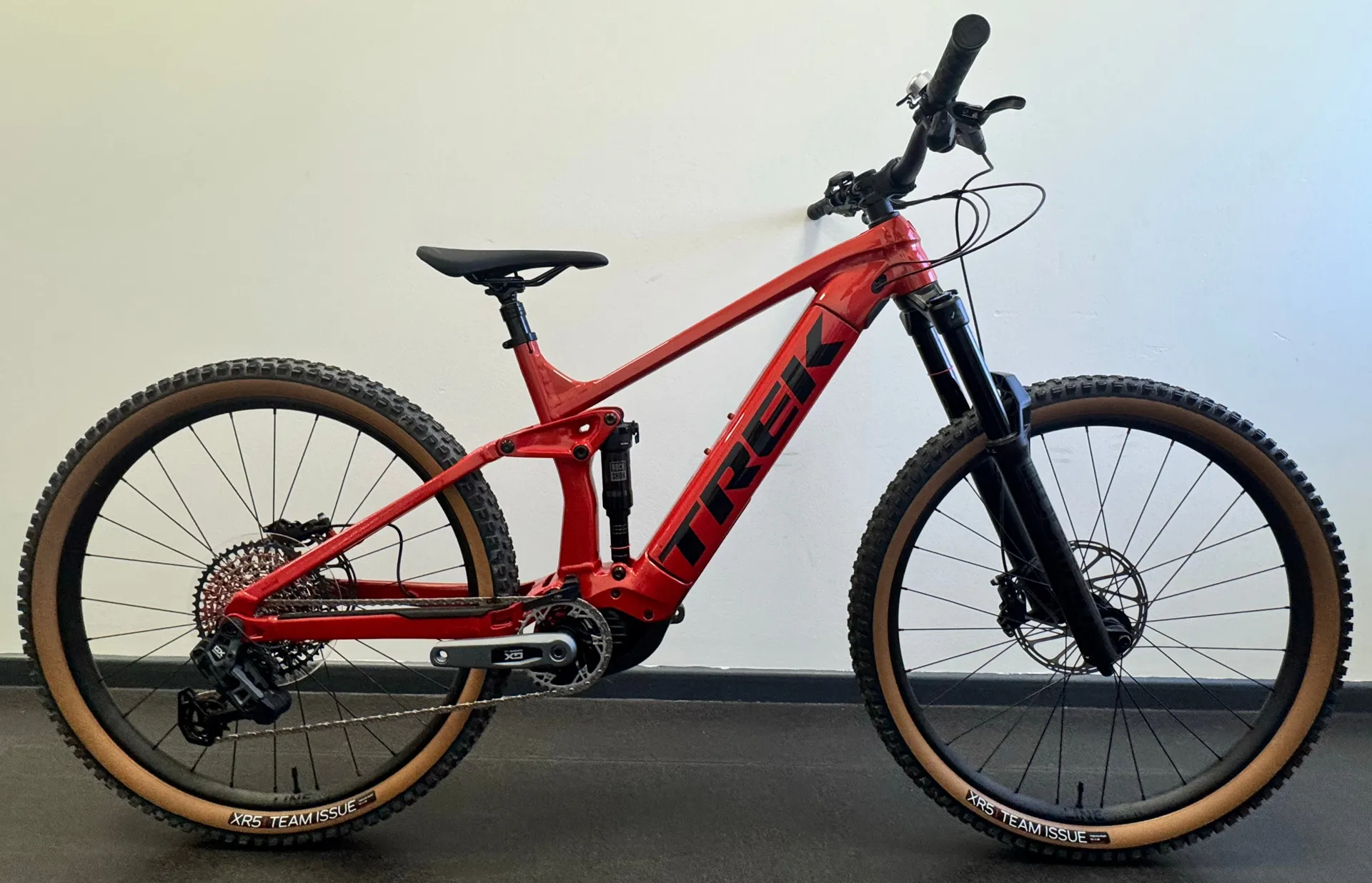 EX DEMO Trek Rail 8 GX AXS Large Electric Full Suspension Mountain Bike ...