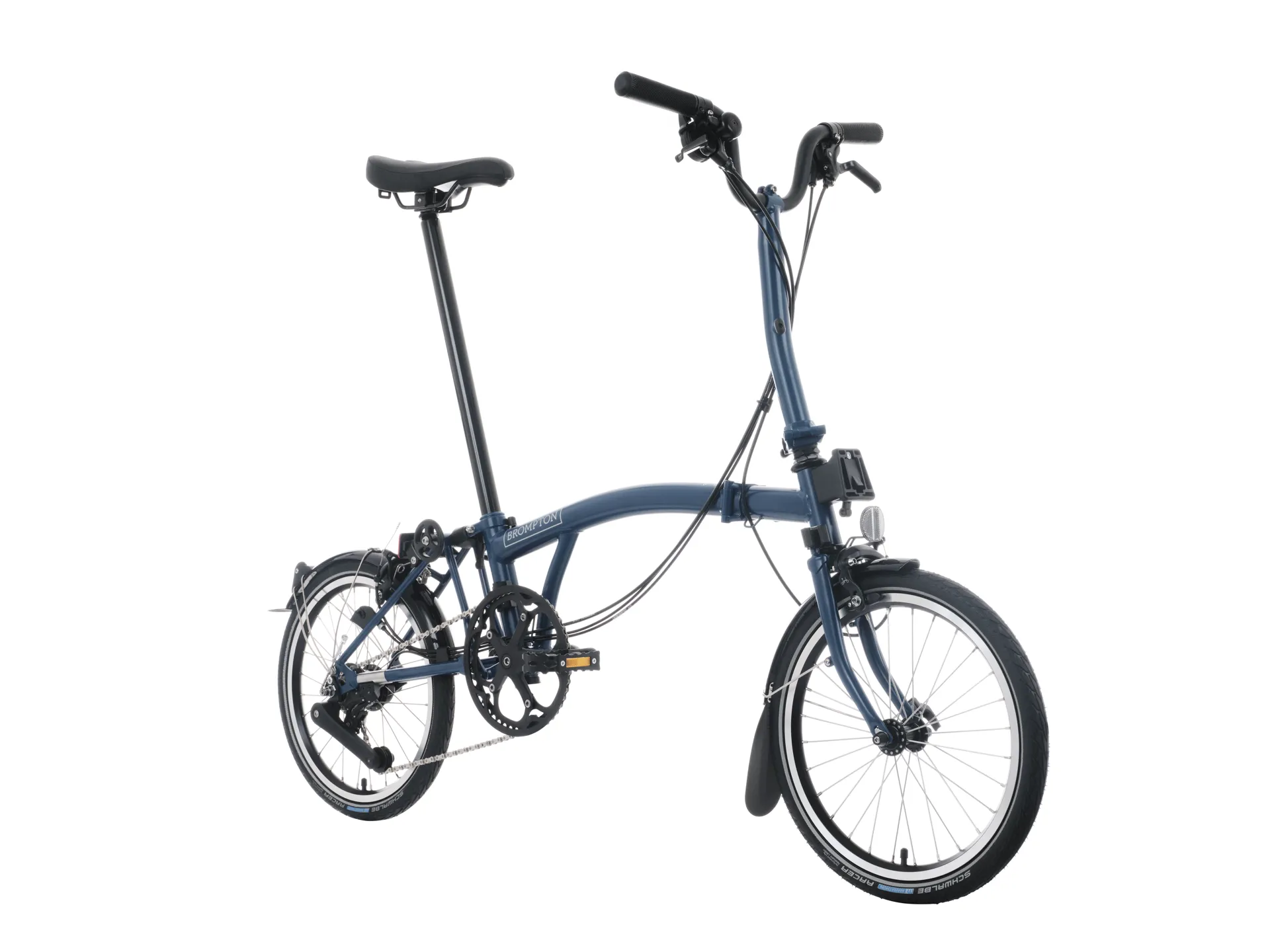 Brompton C Line 12-Speed Folding Bike 2025 in Ocean Blue