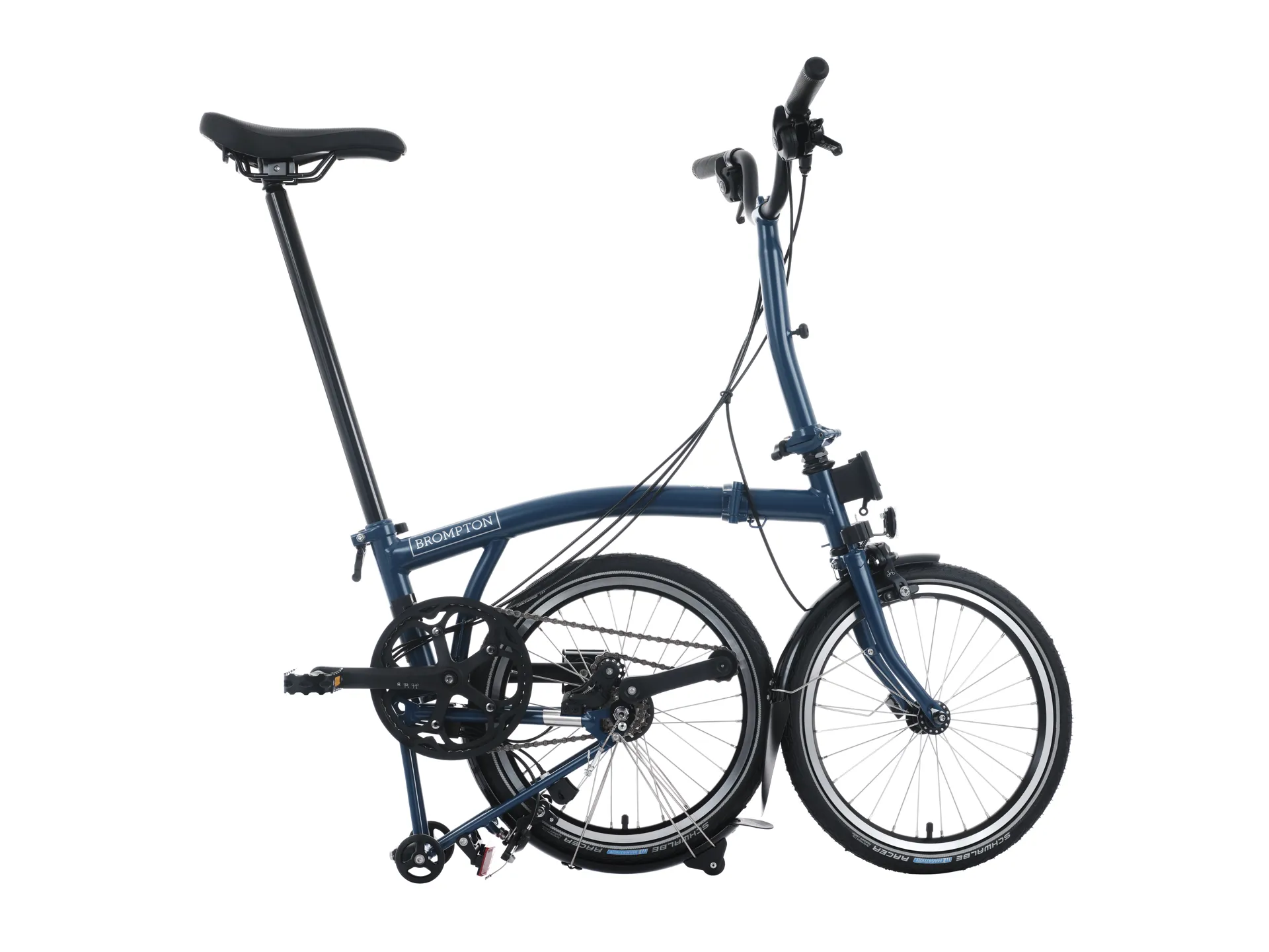 Brompton C Line 12-Speed Folding Bike 2025 in Ocean Blue