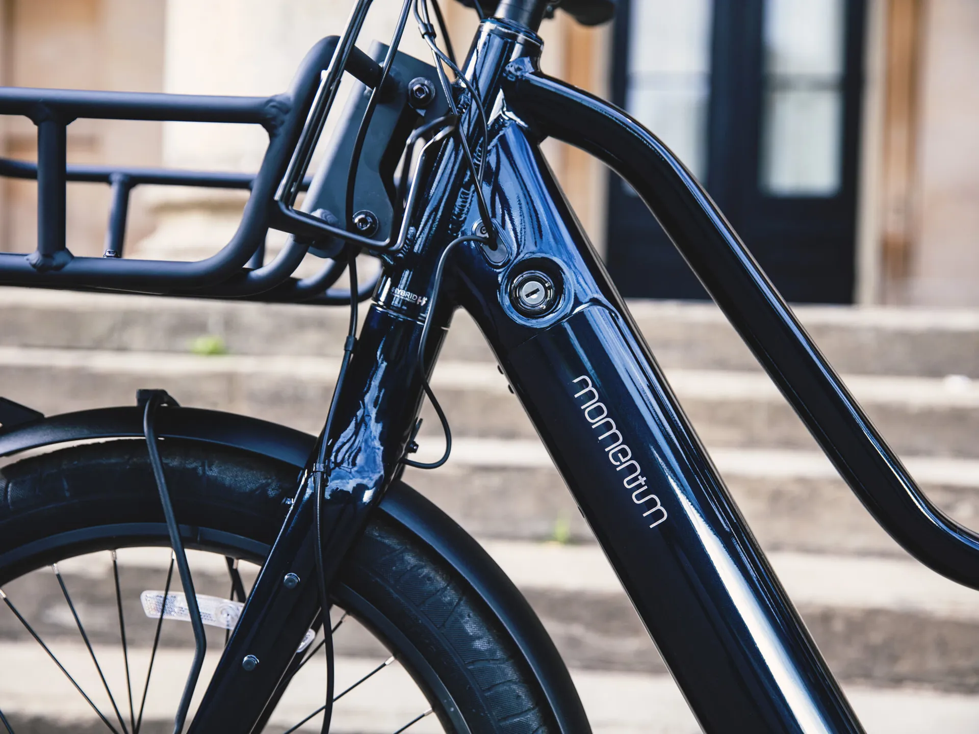 Momentum PakYak E+ Electric Cargo Bike 2025 in Ink Blue