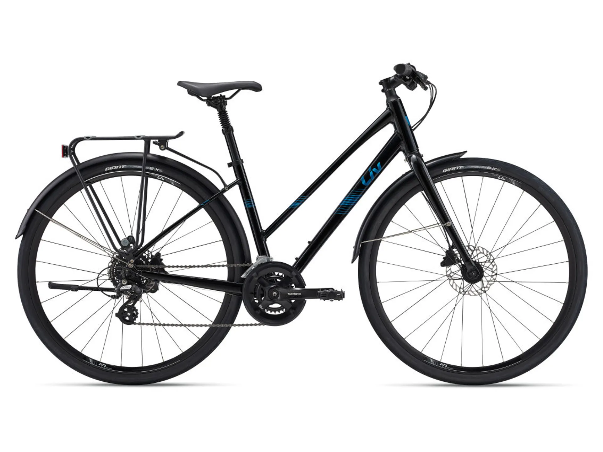 Liv Alight Disc 2 City Hybrid Bike 2025 in Black
