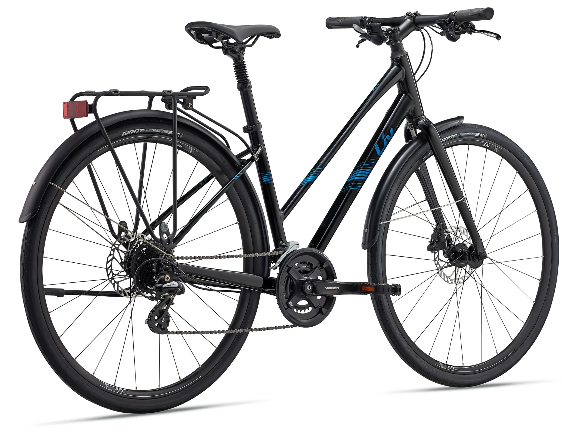 Liv Alight Disc 2 City Hybrid Bike 2025 in Black