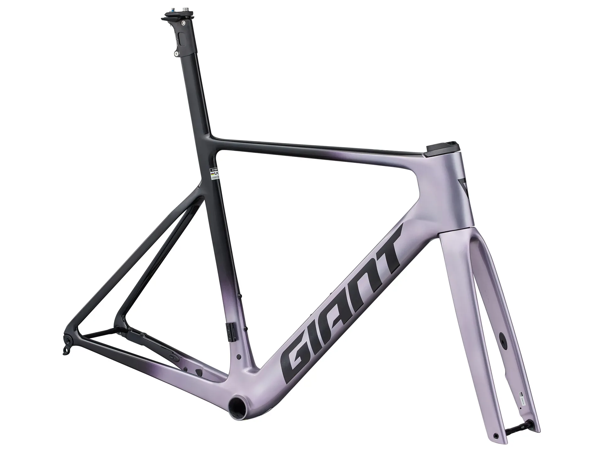Giant Propel Advanced SL Frameset 2025 in Gloss Cosmic Dust/Carbon Smoke