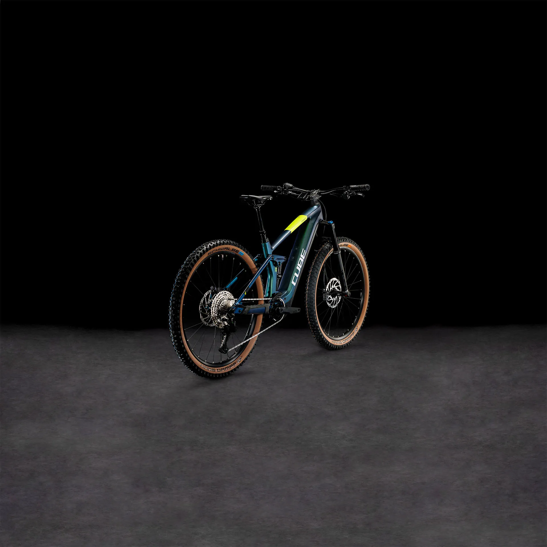 Cube Stereo Hybrid 140 HPC SLX 750 FS EMTB 2024 Green/Yellow