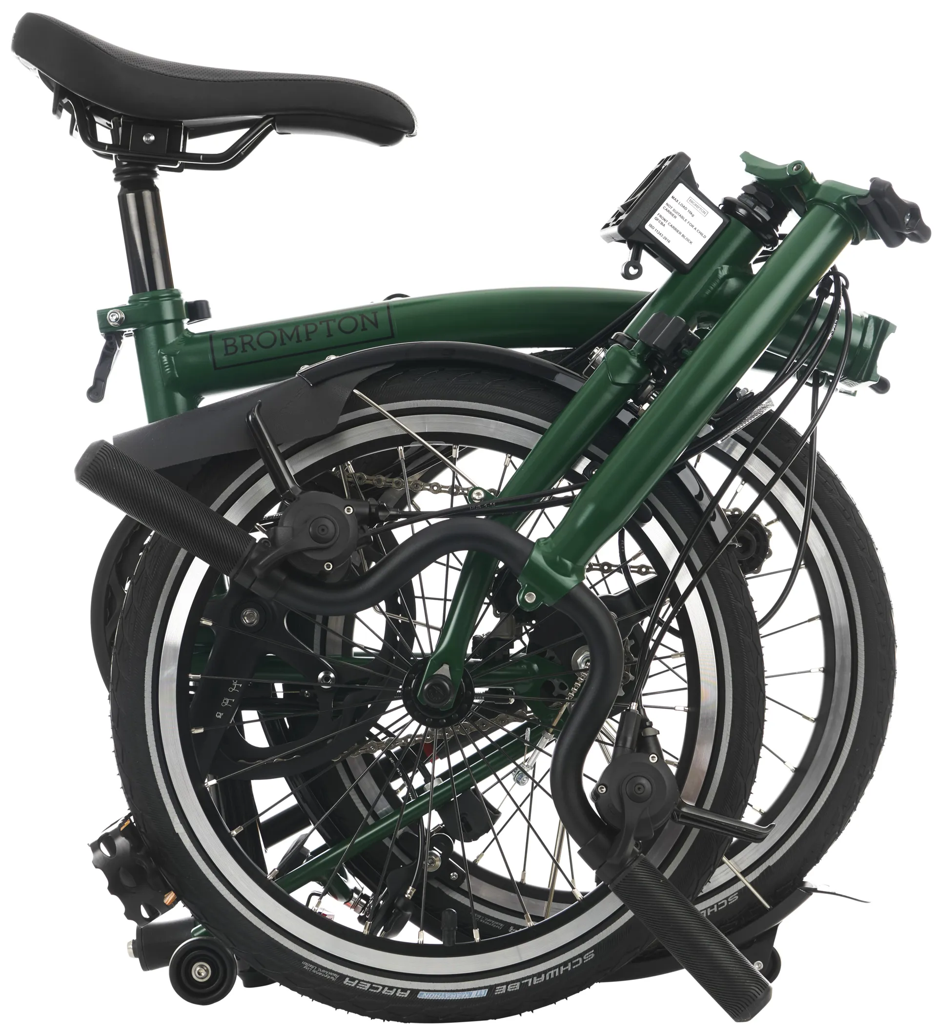 Brompton C Line 6-Speed Folding Bike 2025 in Racing Green