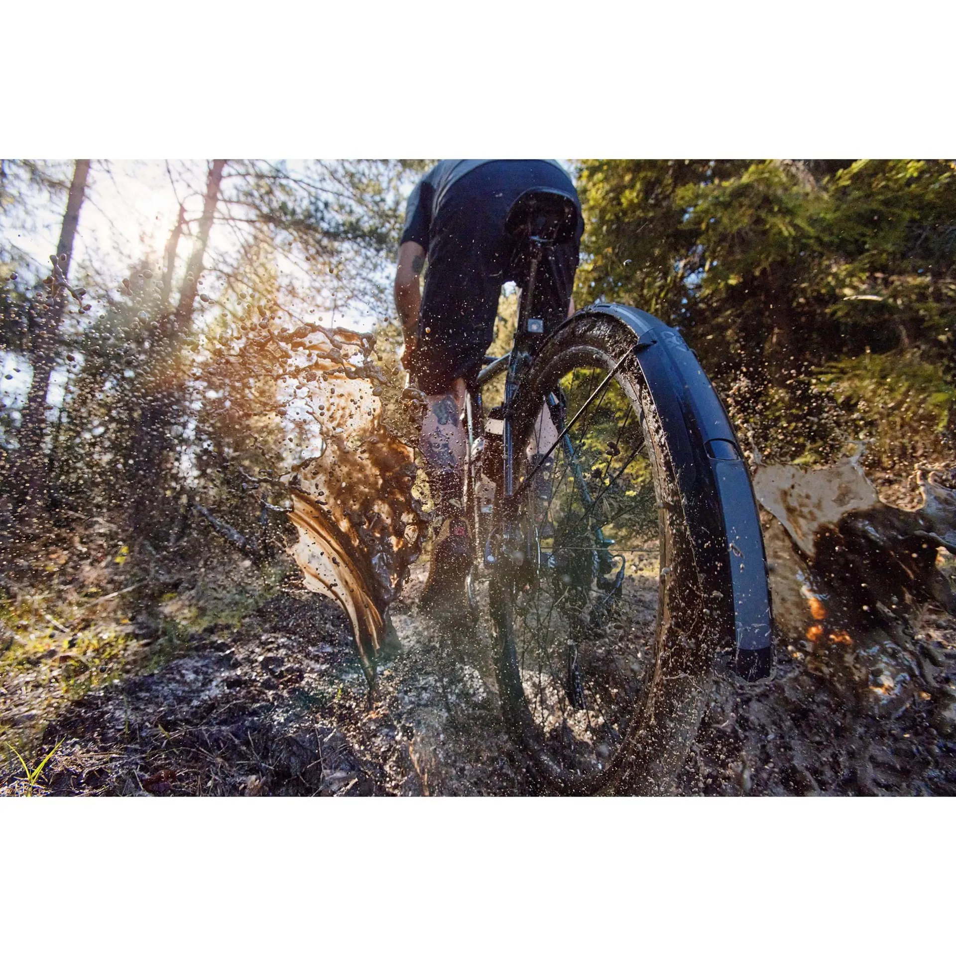 SKS Speedrocker 28in Mudguard Set in Black