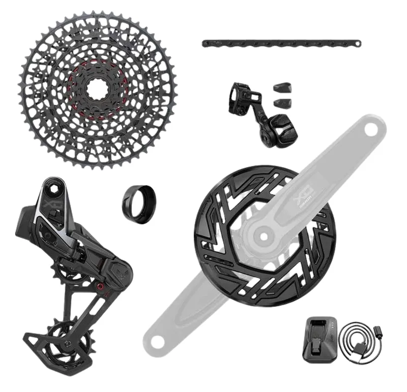 SRAM X0 T-Type Eagle AXS E-MTB 104 BCD Trans Groupset No Cranks