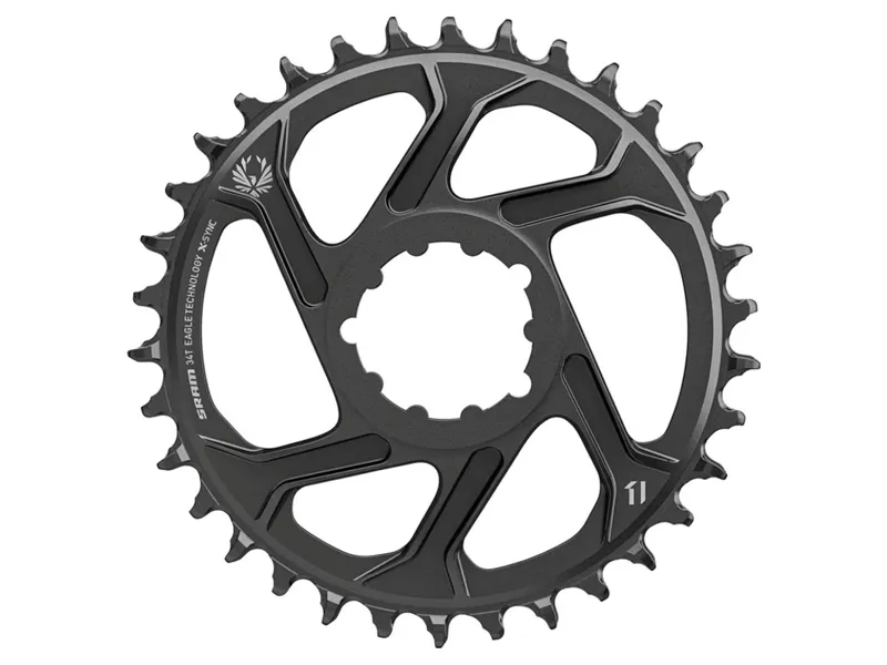 SRAM X-Sync 2 Eagle 34T 6mm Offset Steel Chain Ring in Black