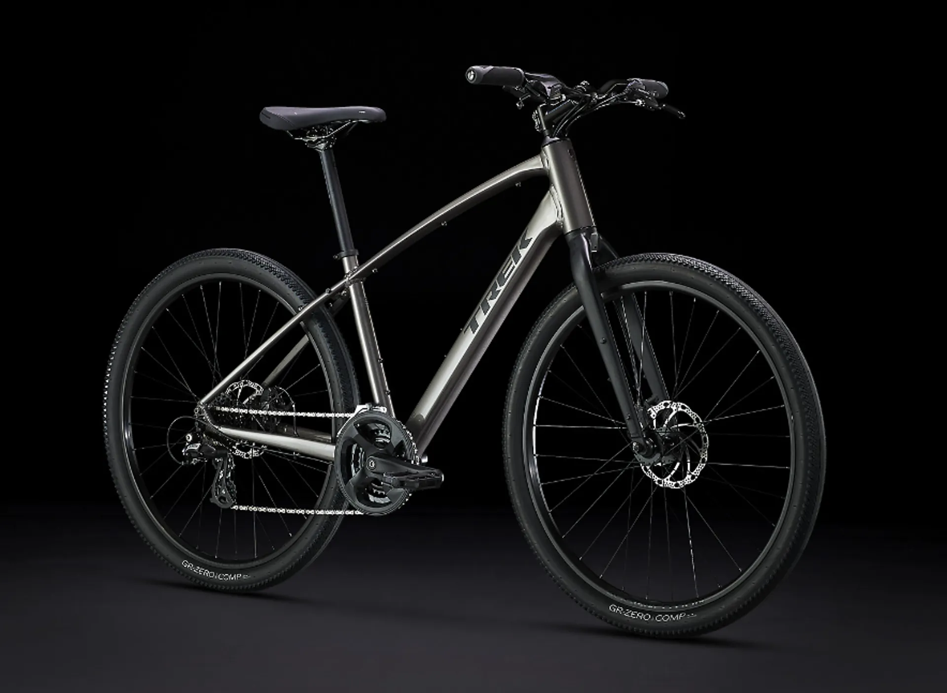 Trek Dual Sport 1 Gen 5 Hybrid Bike 2023 in Mercury Grey