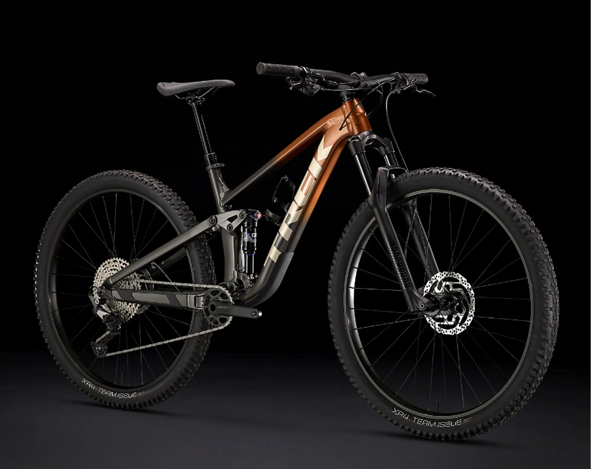 Trek Top Fuel 5 Full Suspension Mountain Bike 2023 in Pennyflake Orange