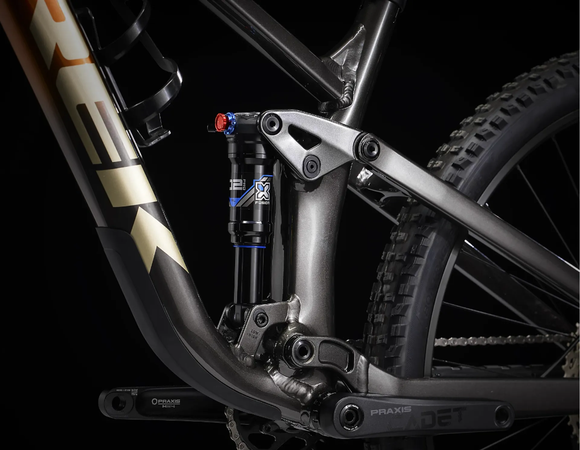 Trek Top Fuel 5 Full Suspension Mountain Bike 2023 in Pennyflake Orange