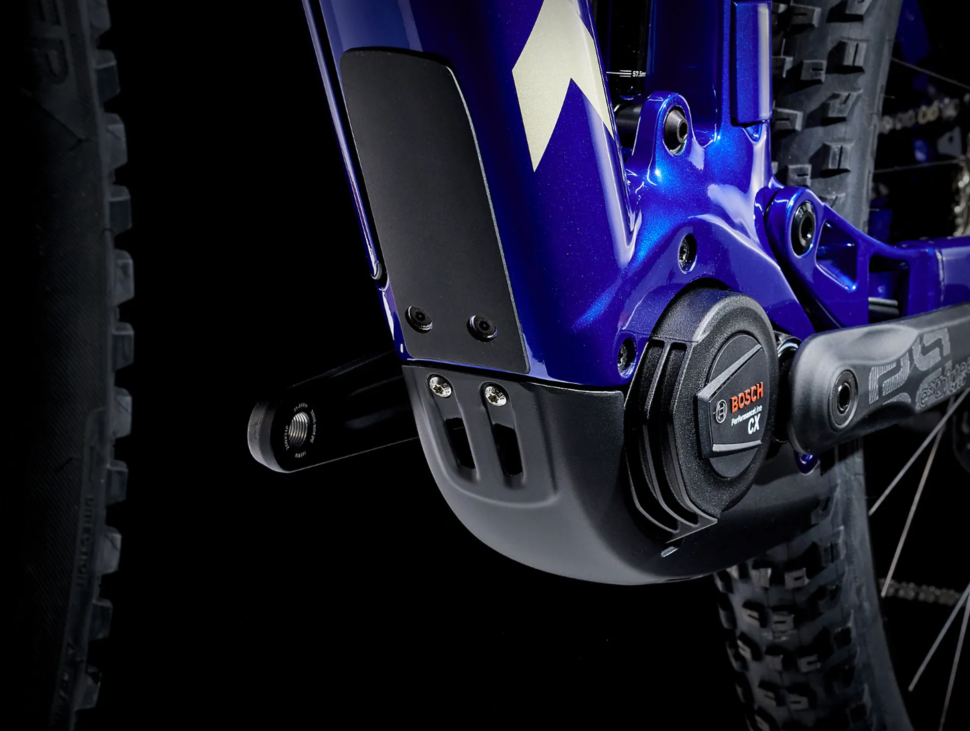 Trek Rail 9.5 Gen 4 Full Suspension Electric Mountain Bike 2024 in Hex Blue