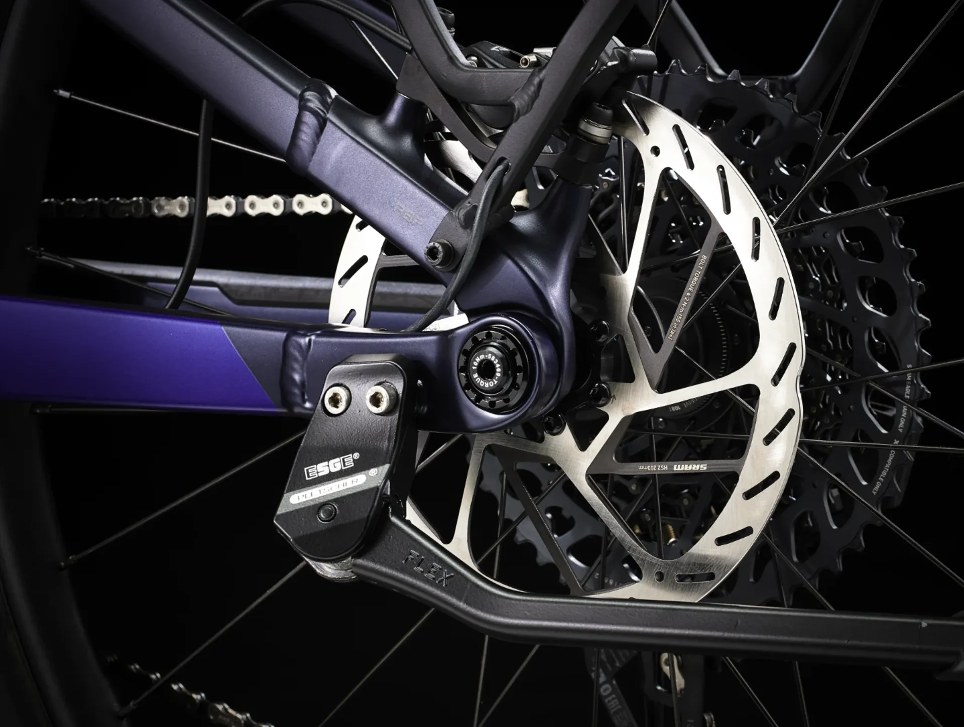 Trek Powerfly FS9 Equipped Gen 3 Electric Mountain Bike 2023 in Hex Blue