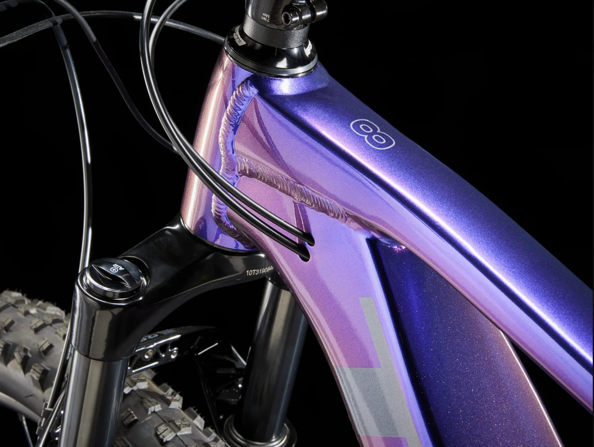 Trek Marlin+ 8 Electric Hardtail Mountain Bike 2025 in Purple Flip to ...