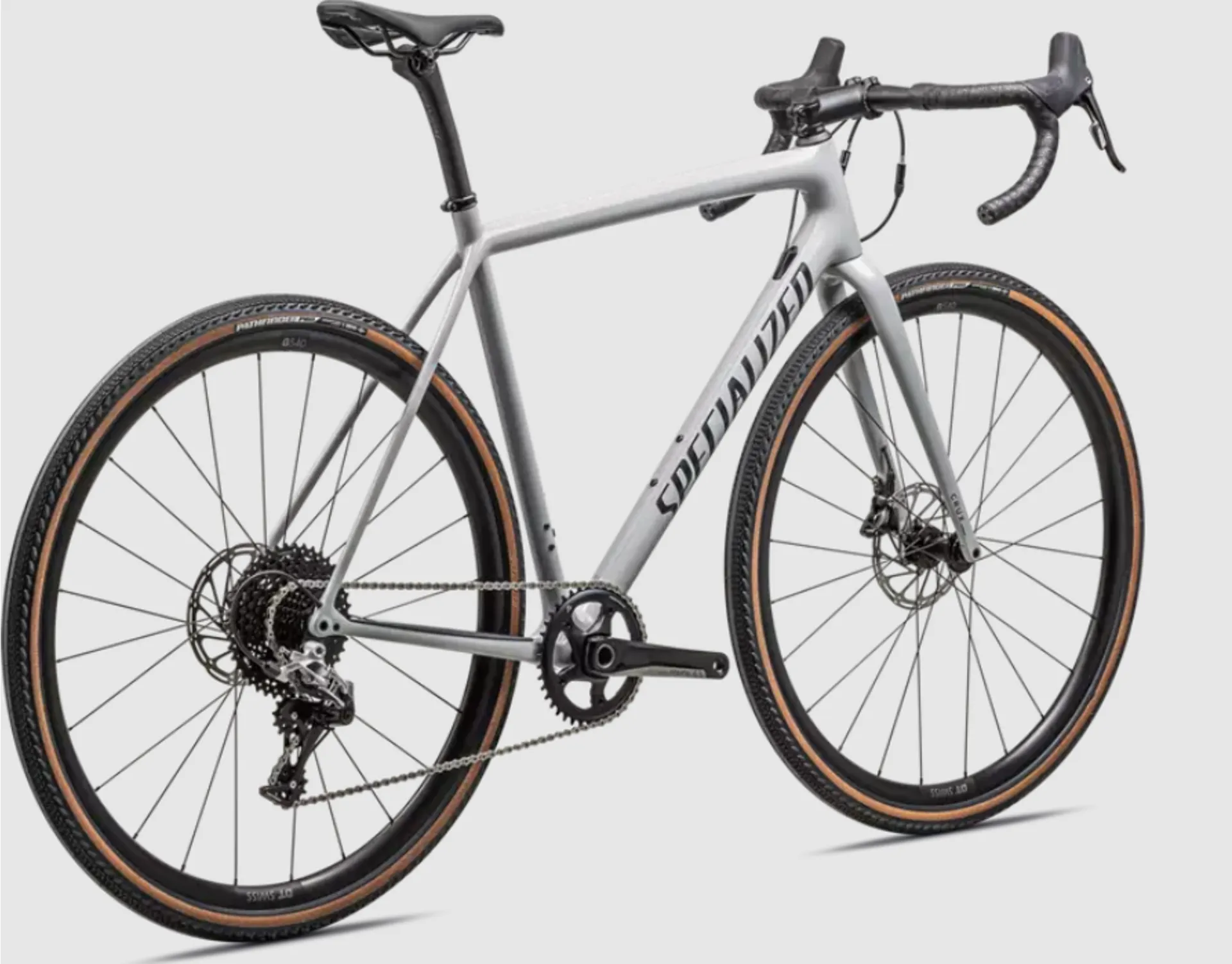 Specialized Crux Comp Gravel Road Bike 2023 in Gloss Dove Grey Metallic ...