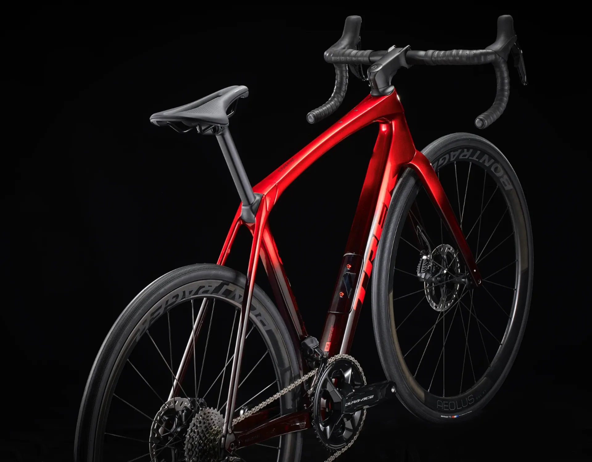 Trek Domane SLR 9 Gen 4 Carbon Road Bike 2025 in Red Carbon Smoke