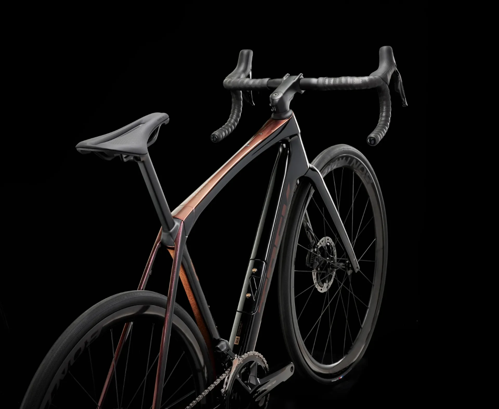 Trek Domane SLR 9 Gen 4 Carbon Road Bike 2025 in Axinite Flip/Trek Black