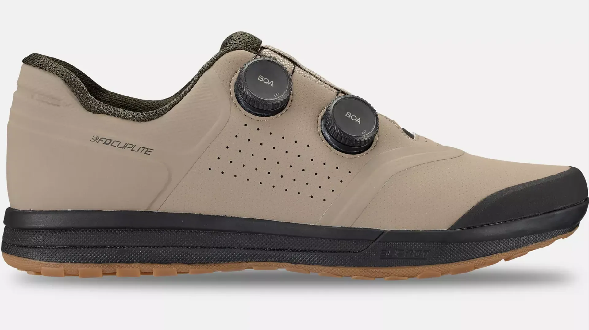 Specialized 2FO ClipLite Mountain Bike Shoes in Taupe/Moss Green