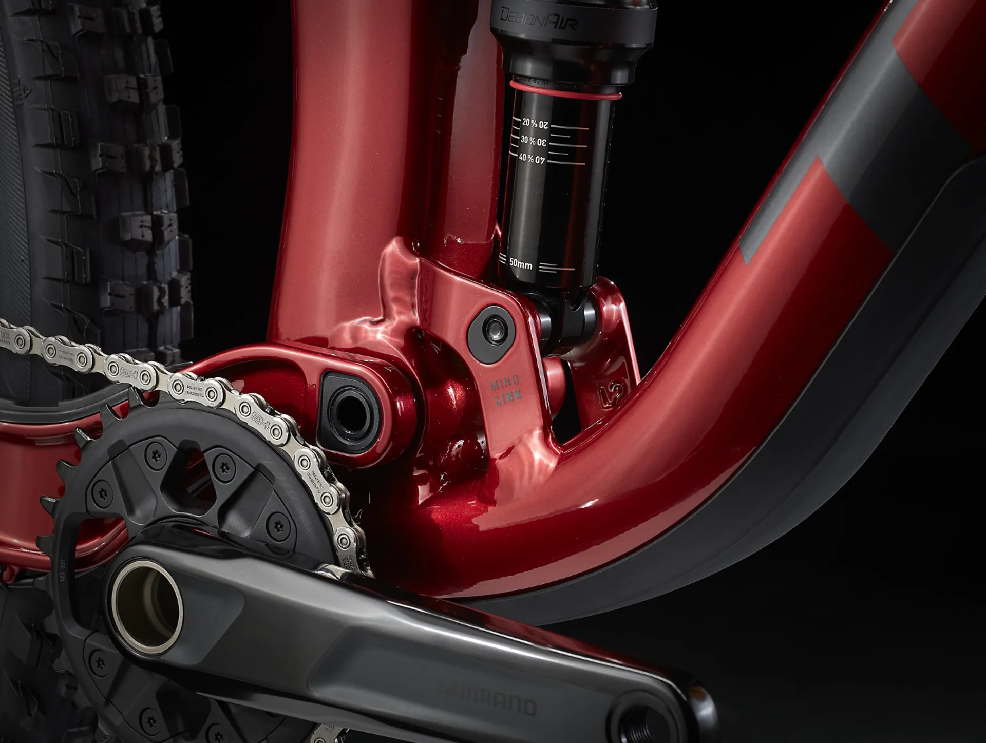 Trek Top Fuel 8 XT Full Suspension Mountain Bike 2022 in Red