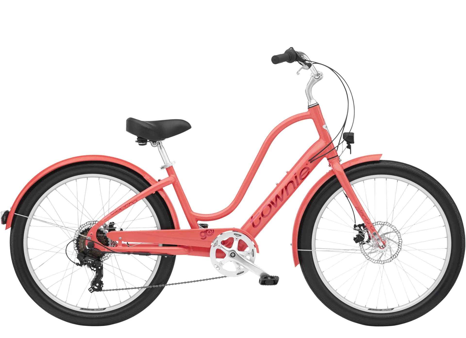 Electra Townie Go! 7D EQ Step Thru Medium Electric Bike 2024 in Pink
