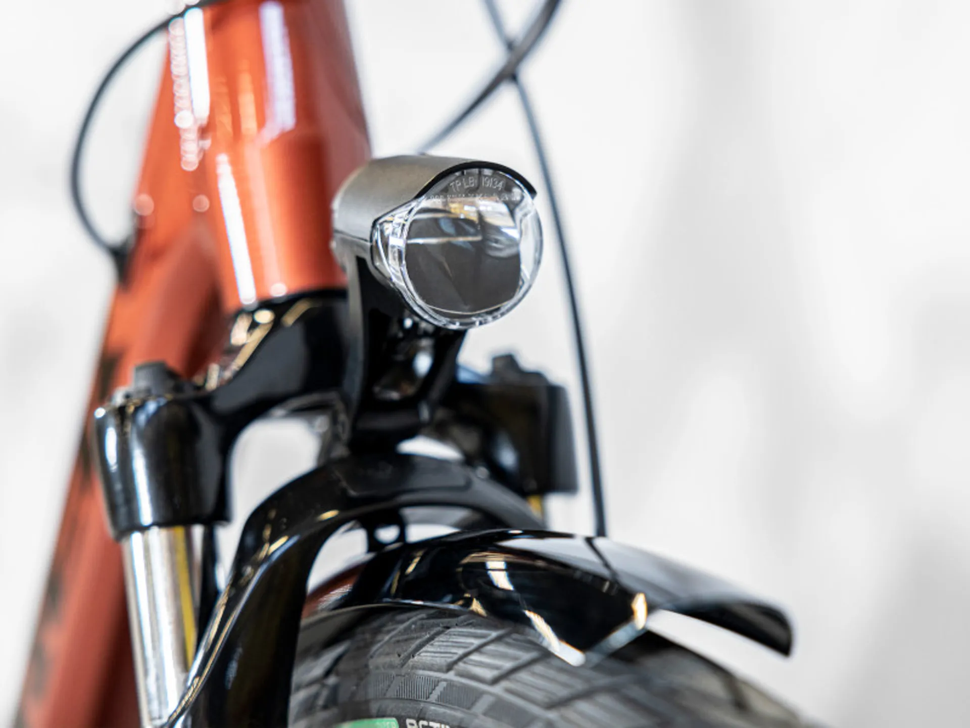 Trek Verve+ 1 Lowstep 400Wh Electric Hybrid Bike 2024 in Penny Flake Orange